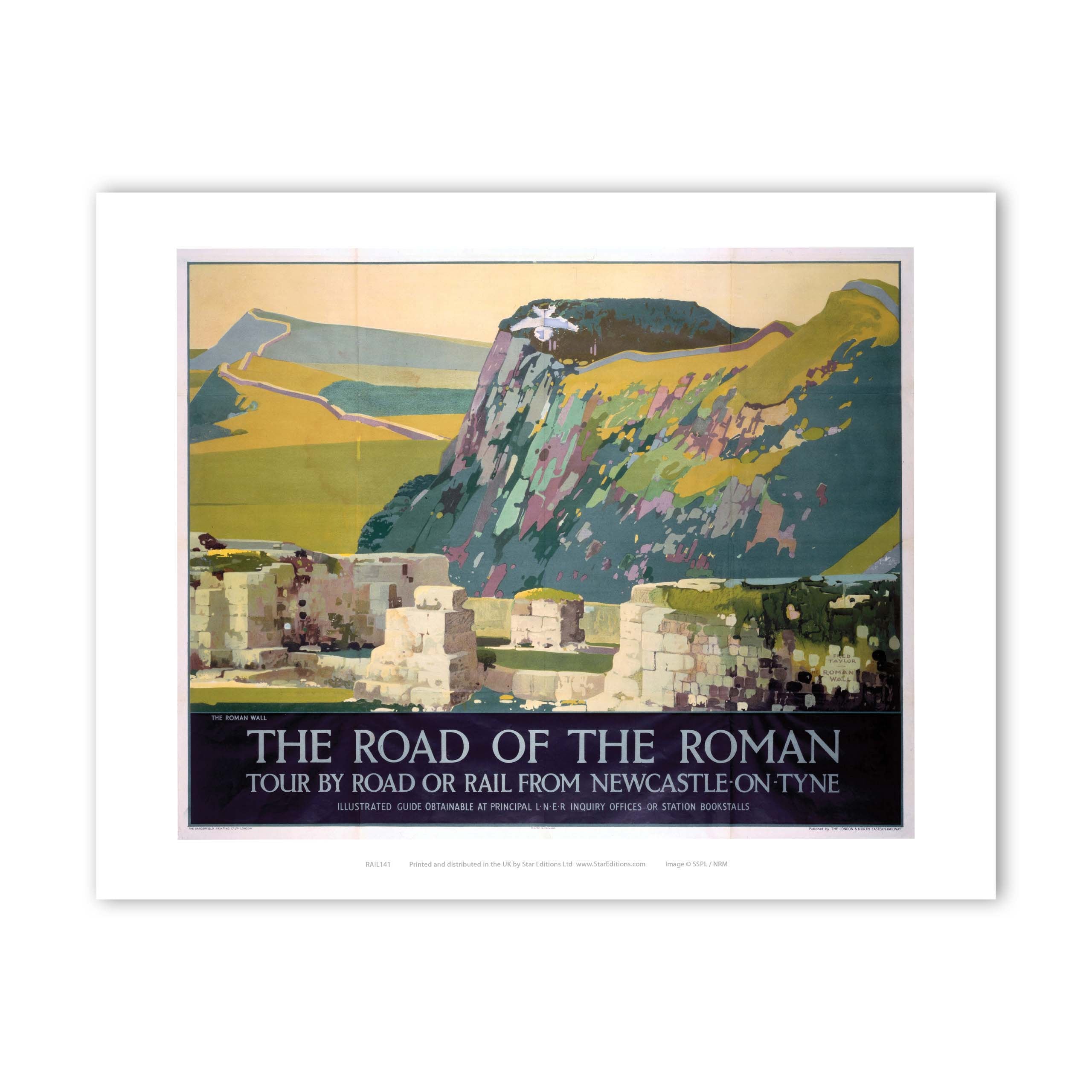 The Road Of The Roman Art Print – Railway Posters