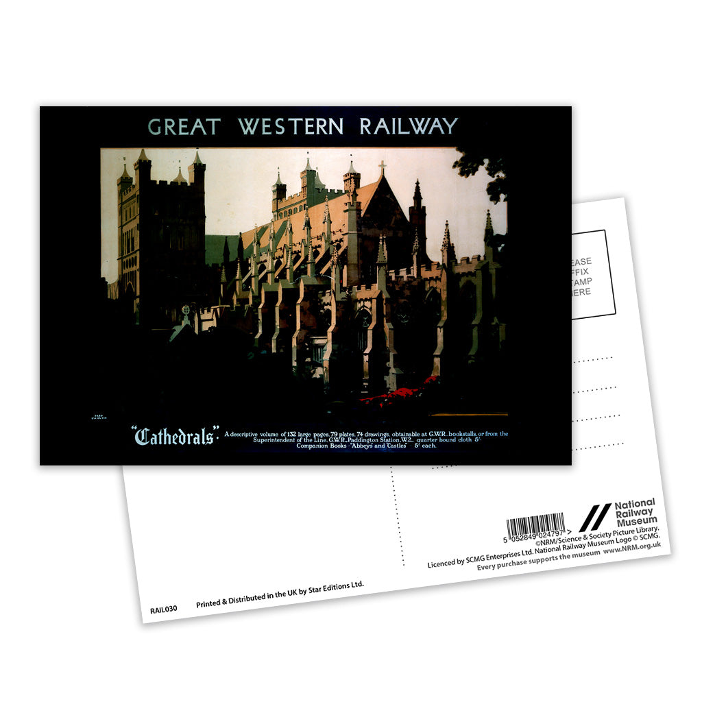Great Western Cathedrals - Fred Taylor Postcard Pack of 8 – Railway Posters