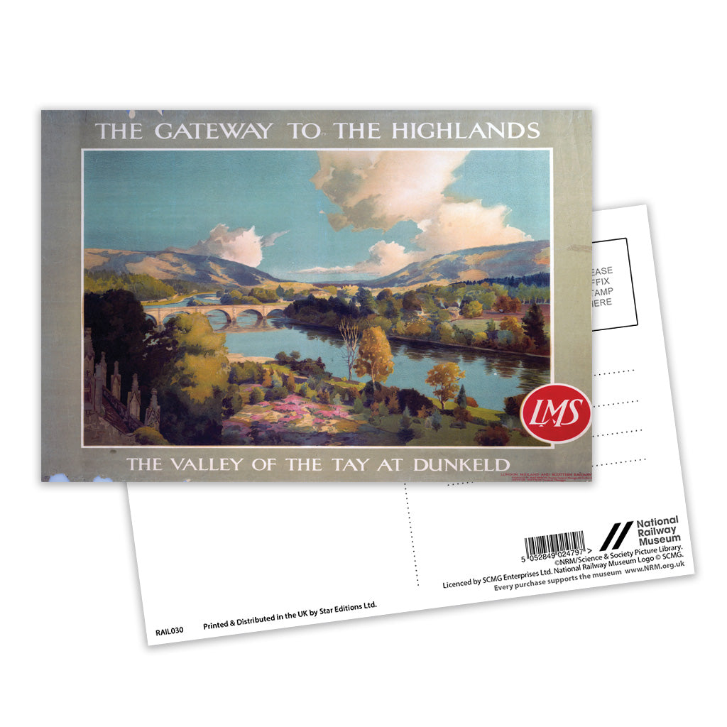 The Gateway To The Highlands Postcard Pack of 8 – Railway Posters