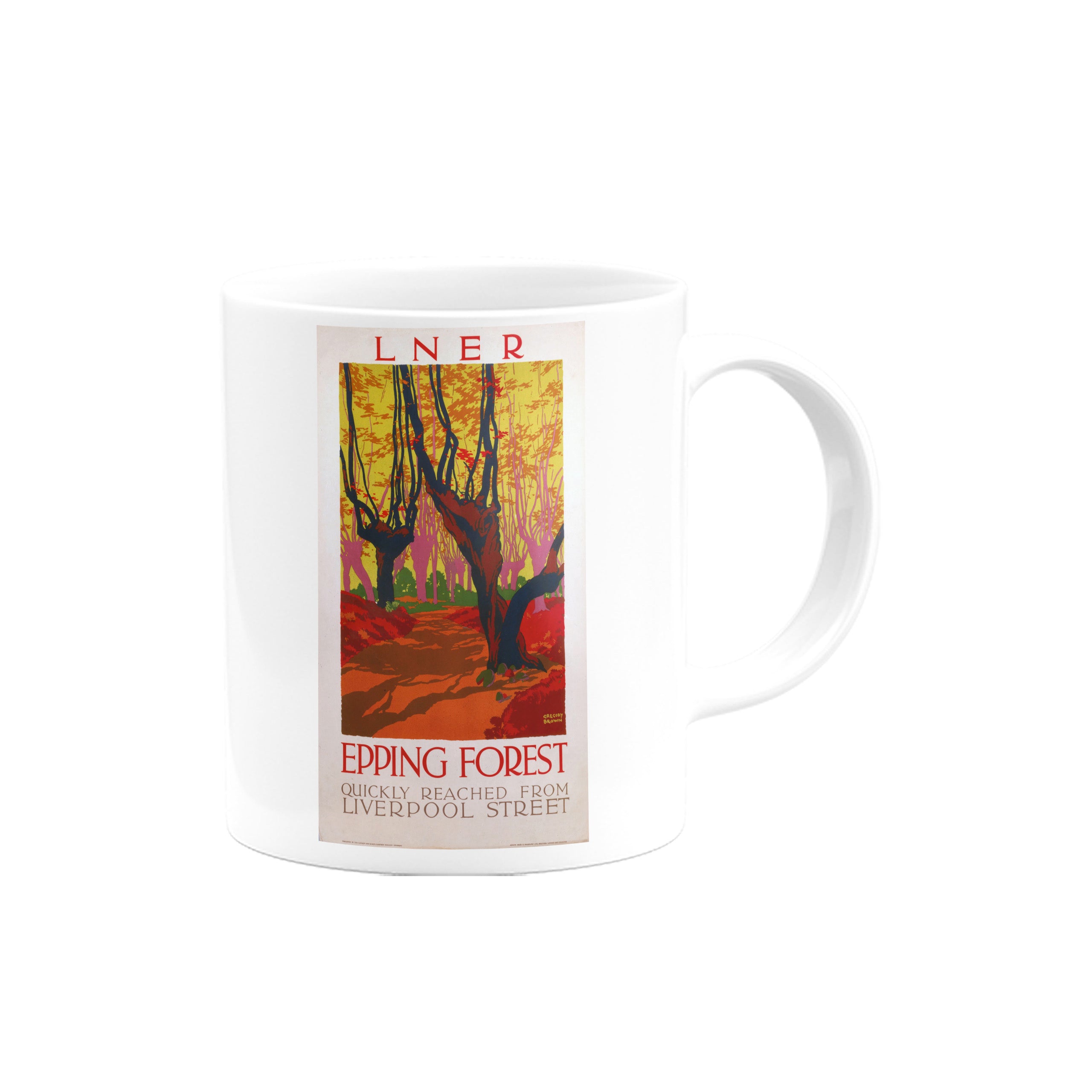 LNER, Epping Forest, Quick Reached From Liverpool Street Mug – Railway ...