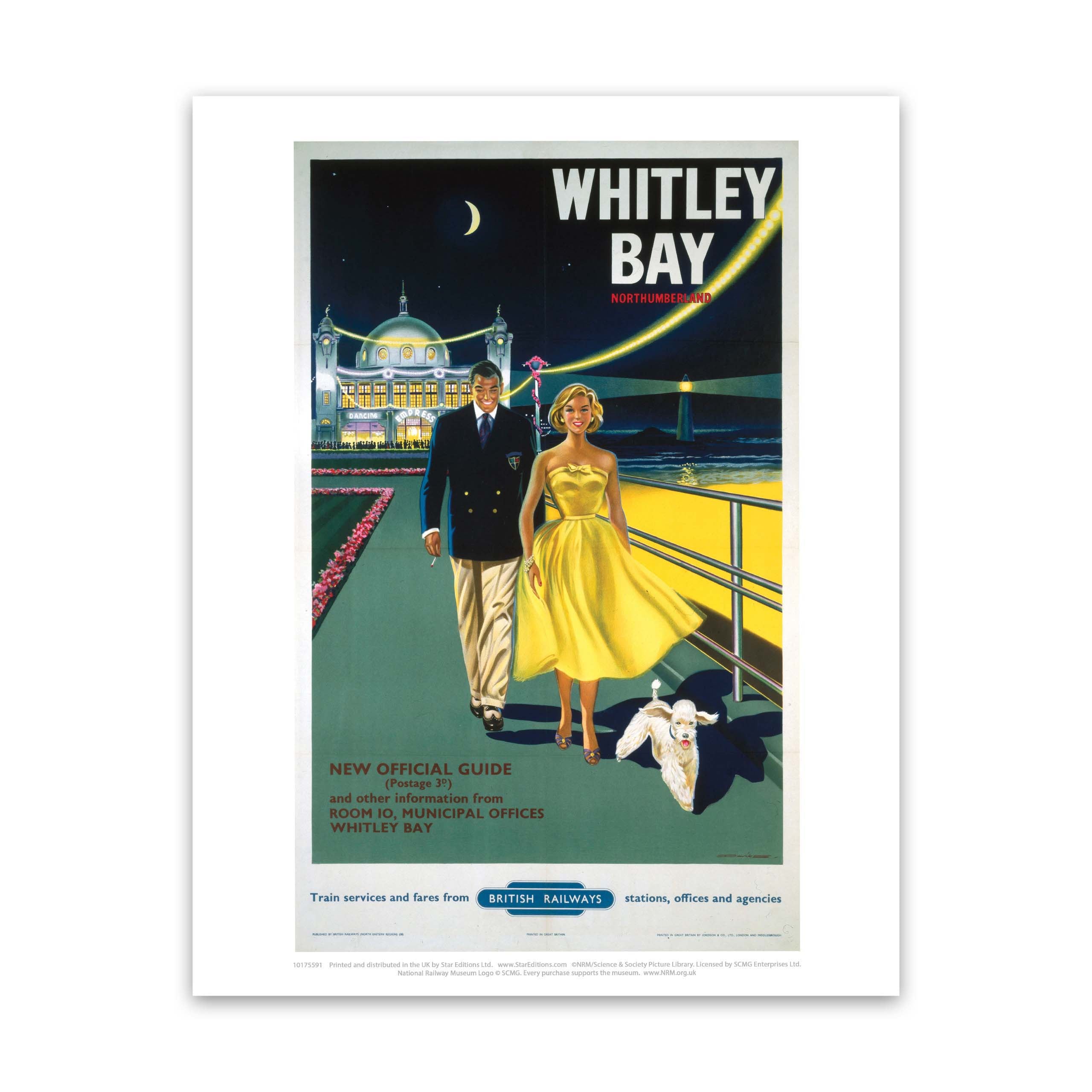 Whitley Bay Art Print – Railway Posters