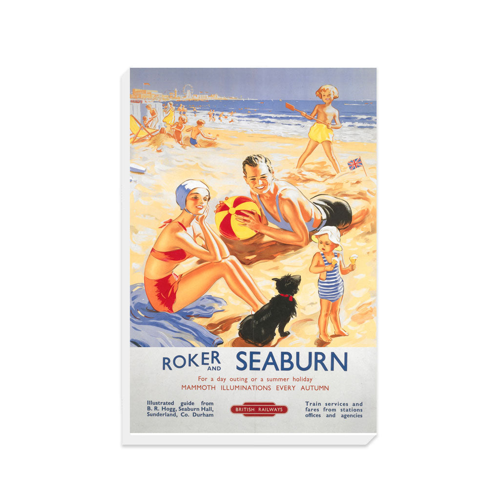 Roker and Seaburn - Canvas – Railway Posters