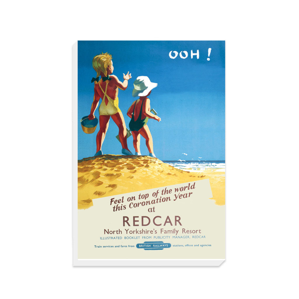 Redcar - North Yorkshire's Family Resort - Canvas – Railway Posters