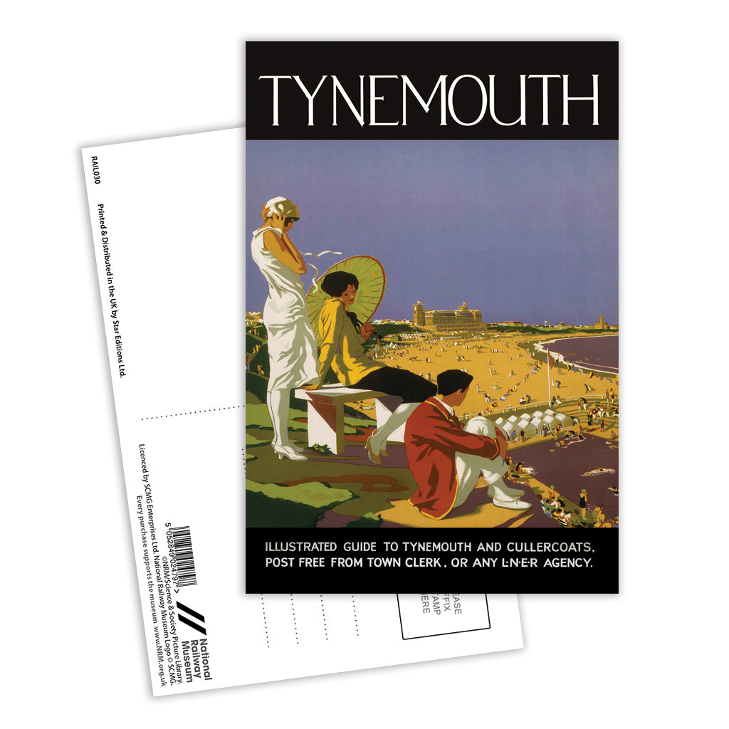 Tynemouth Postcard Pack of 8 – Railway Posters