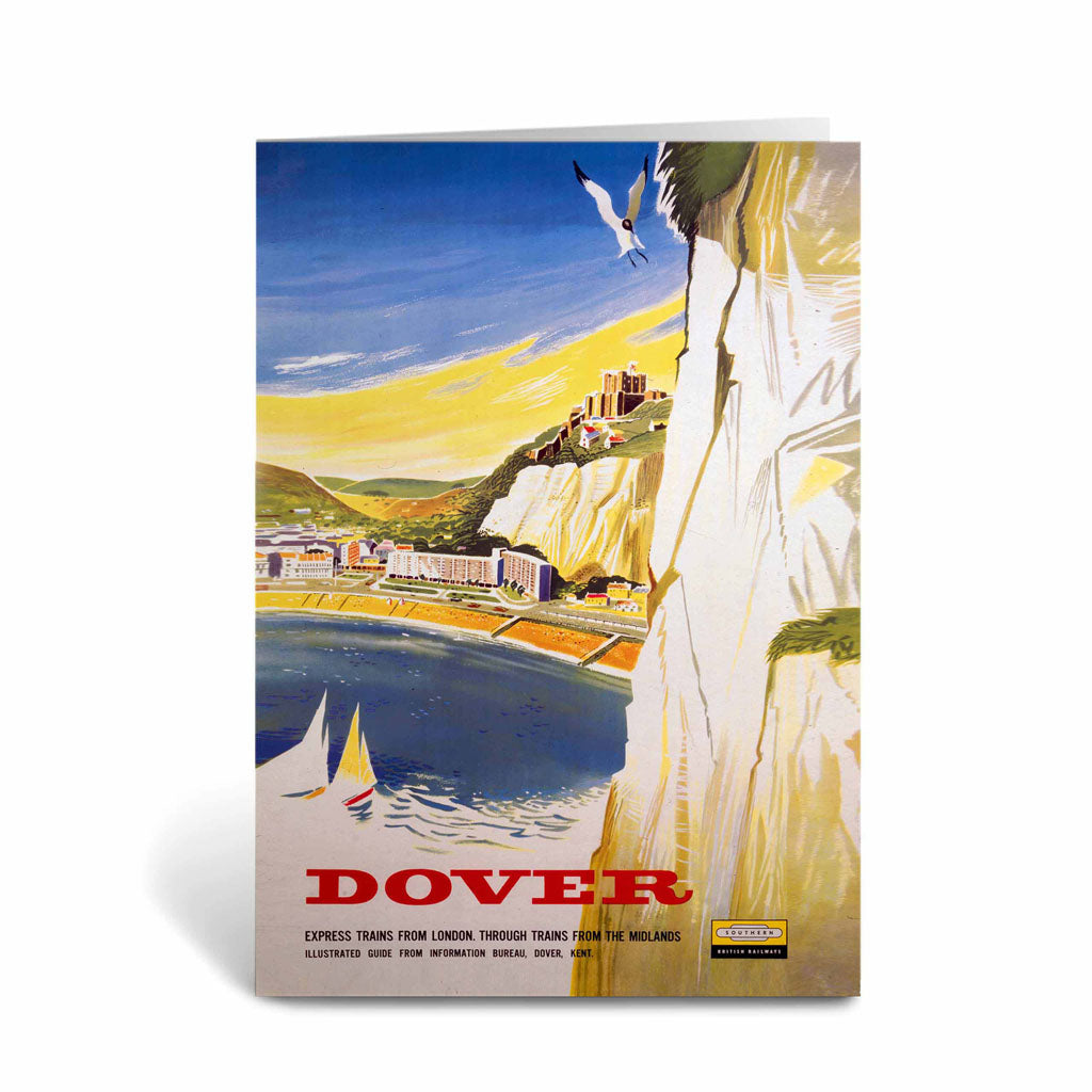 Dover Cliff Greeting Card – Railway Posters