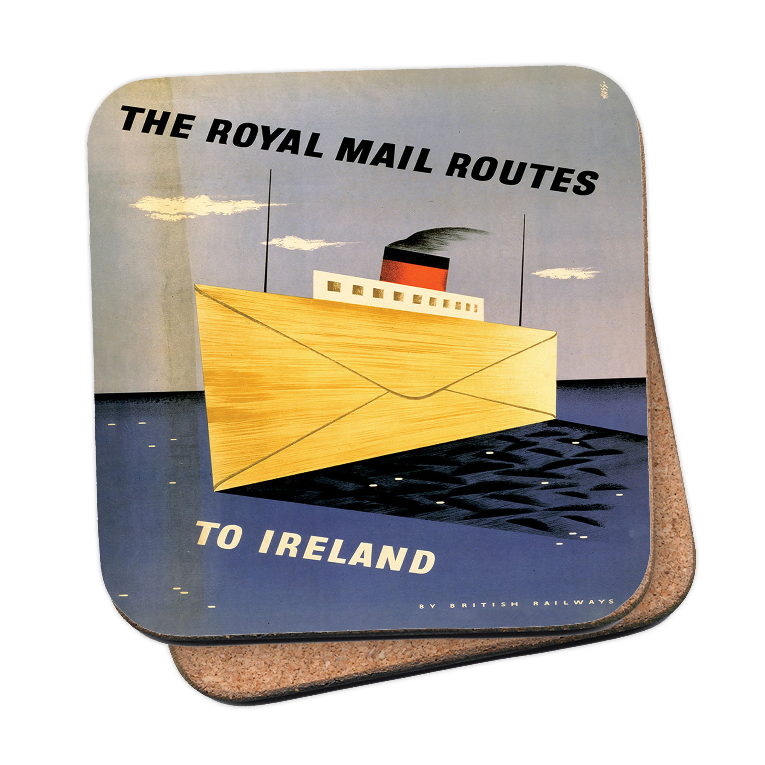 Royal Mail Routes to Ireland - British Railways Coaster – Railway Posters