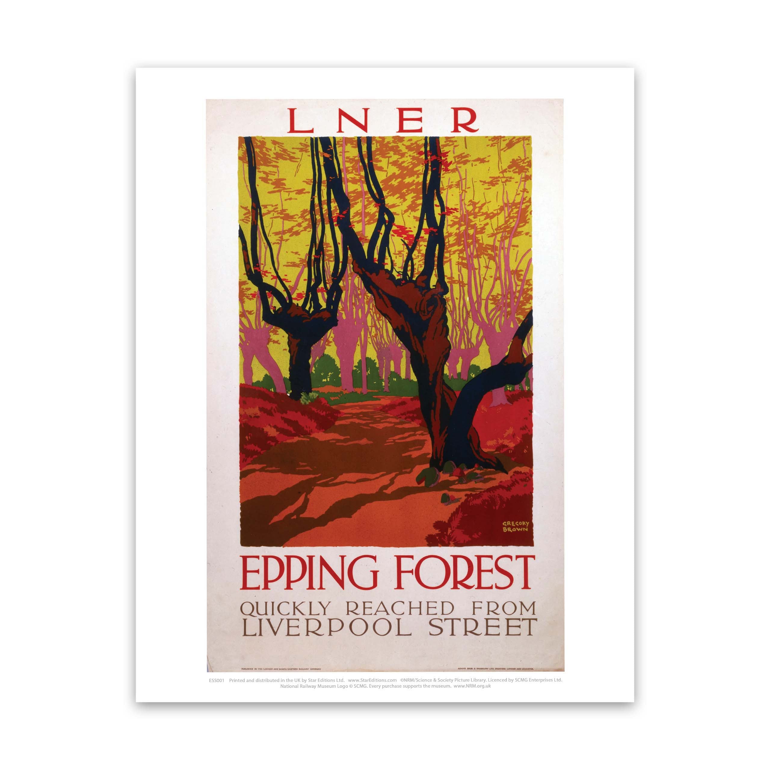 Epping Forest Quickly Reached Art Print – Railway Posters
