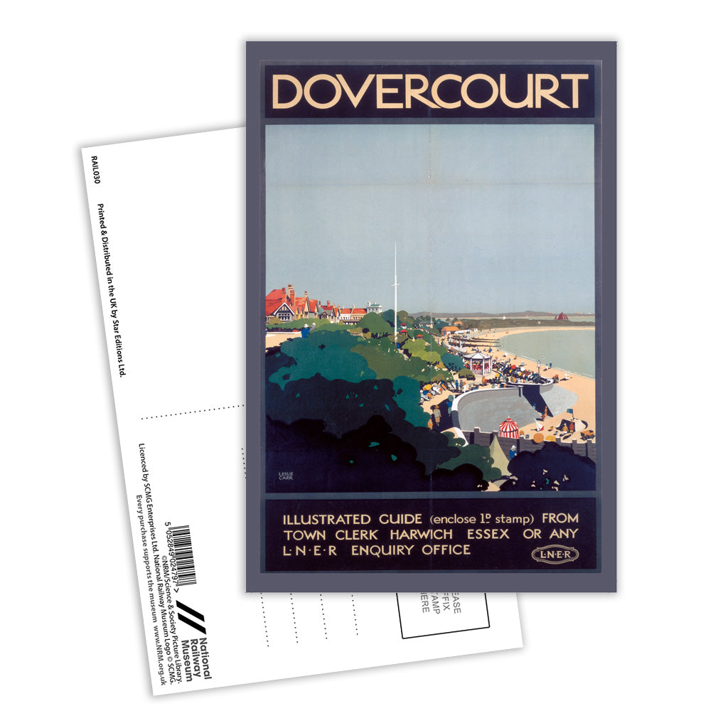 Dovercourt Postcard Pack of 8 – Railway Posters