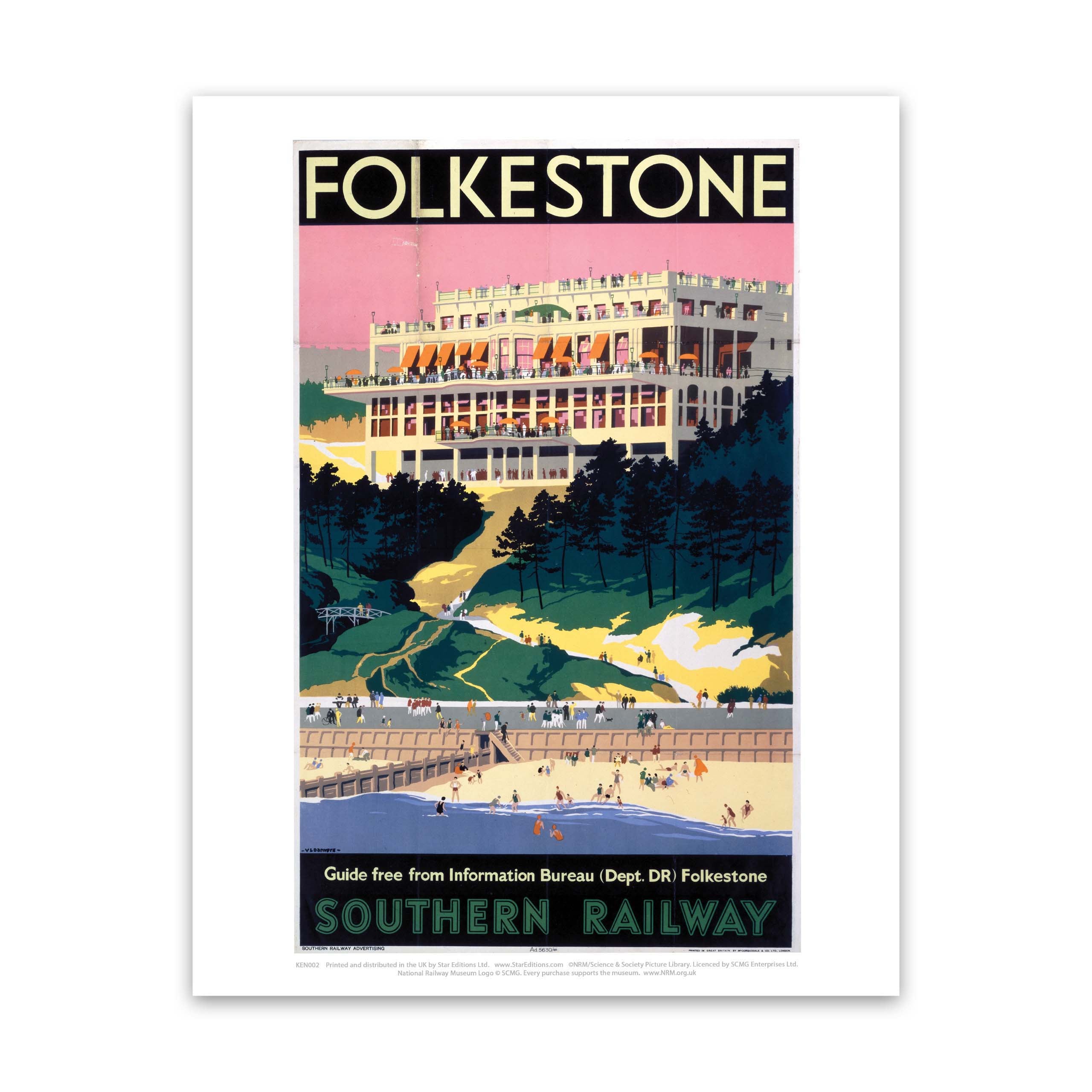 Folkestone Southern Railway Art Print – Railway Posters