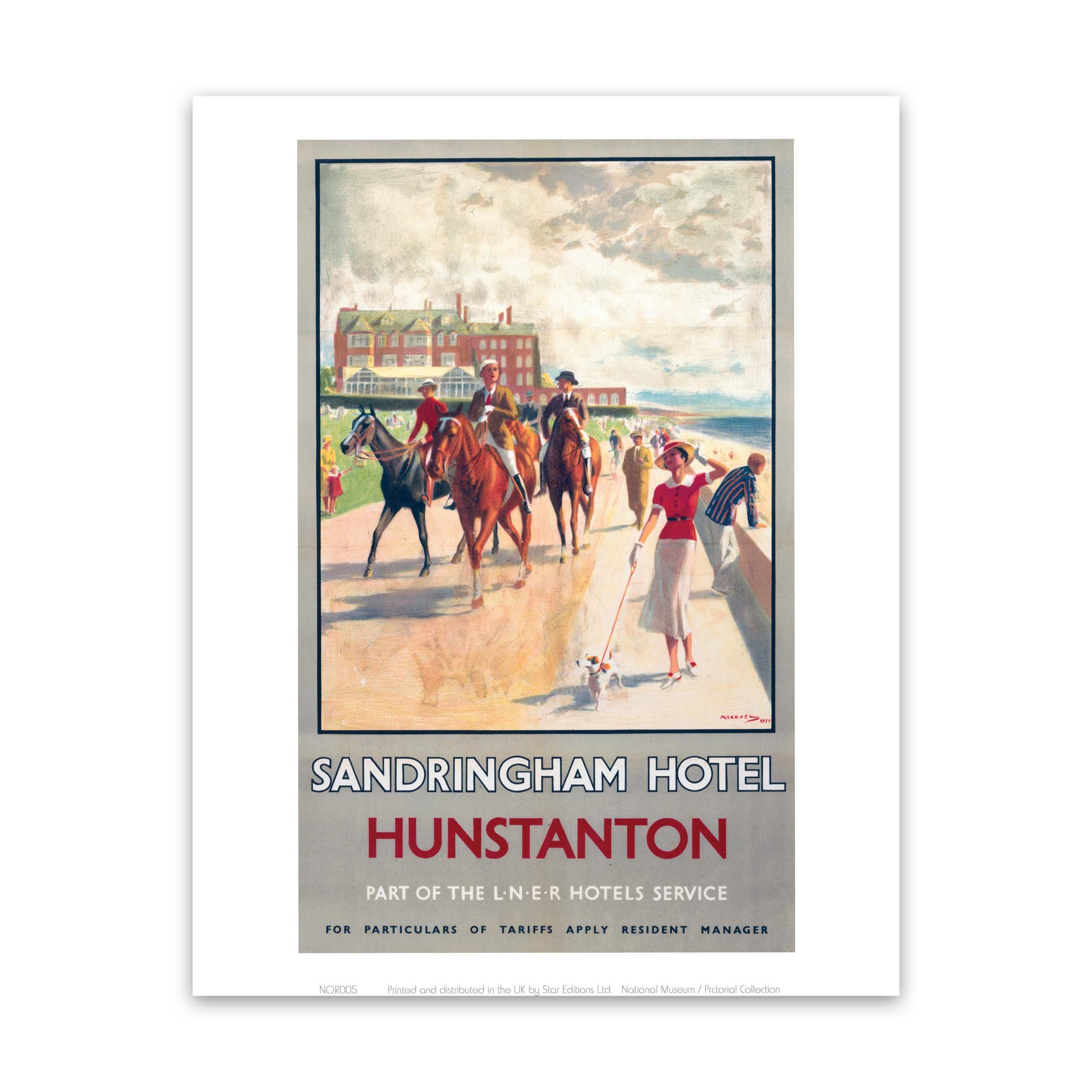 Sandringham Hotel Hunstanton Art Print – Railway Posters
