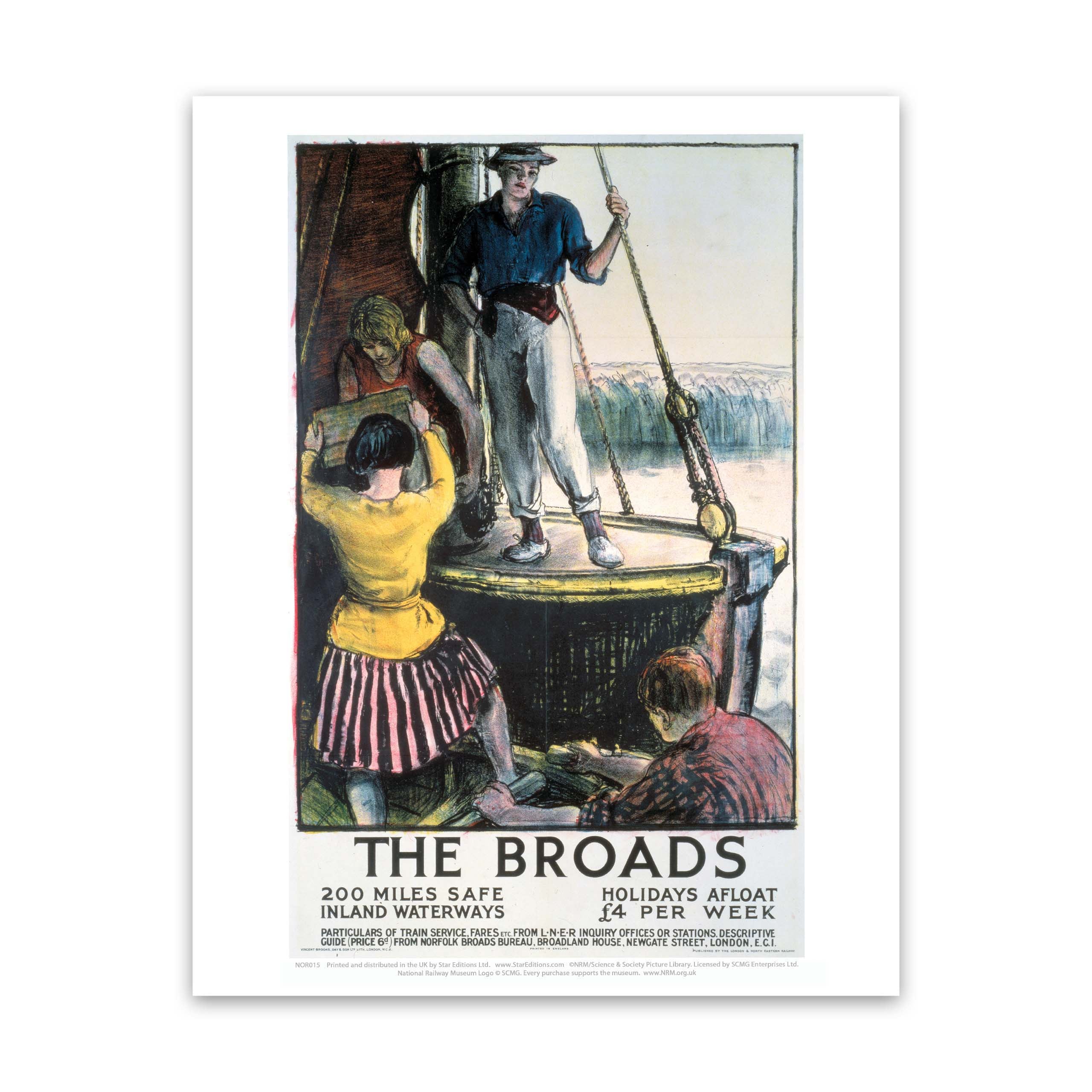 The Broads Art Print – Railway Posters