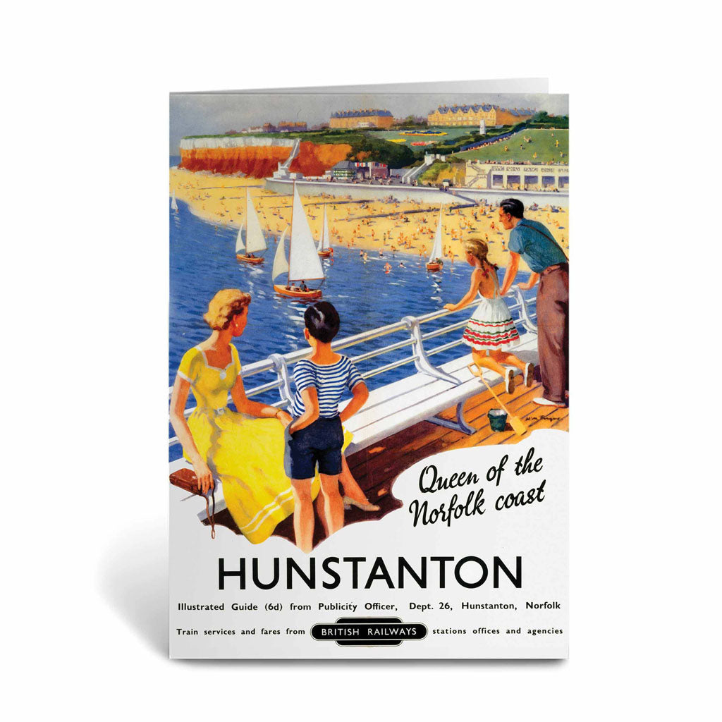 Hunstanton Queen of the Norfolk Coast Greeting Card – Railway Posters