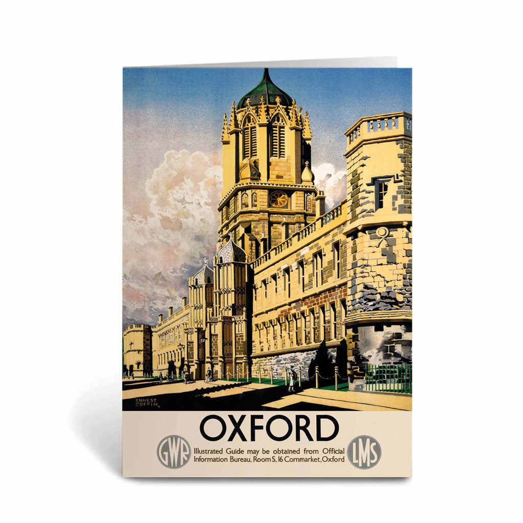 Oxford GWR Colleges Greeting Card – Railway Posters