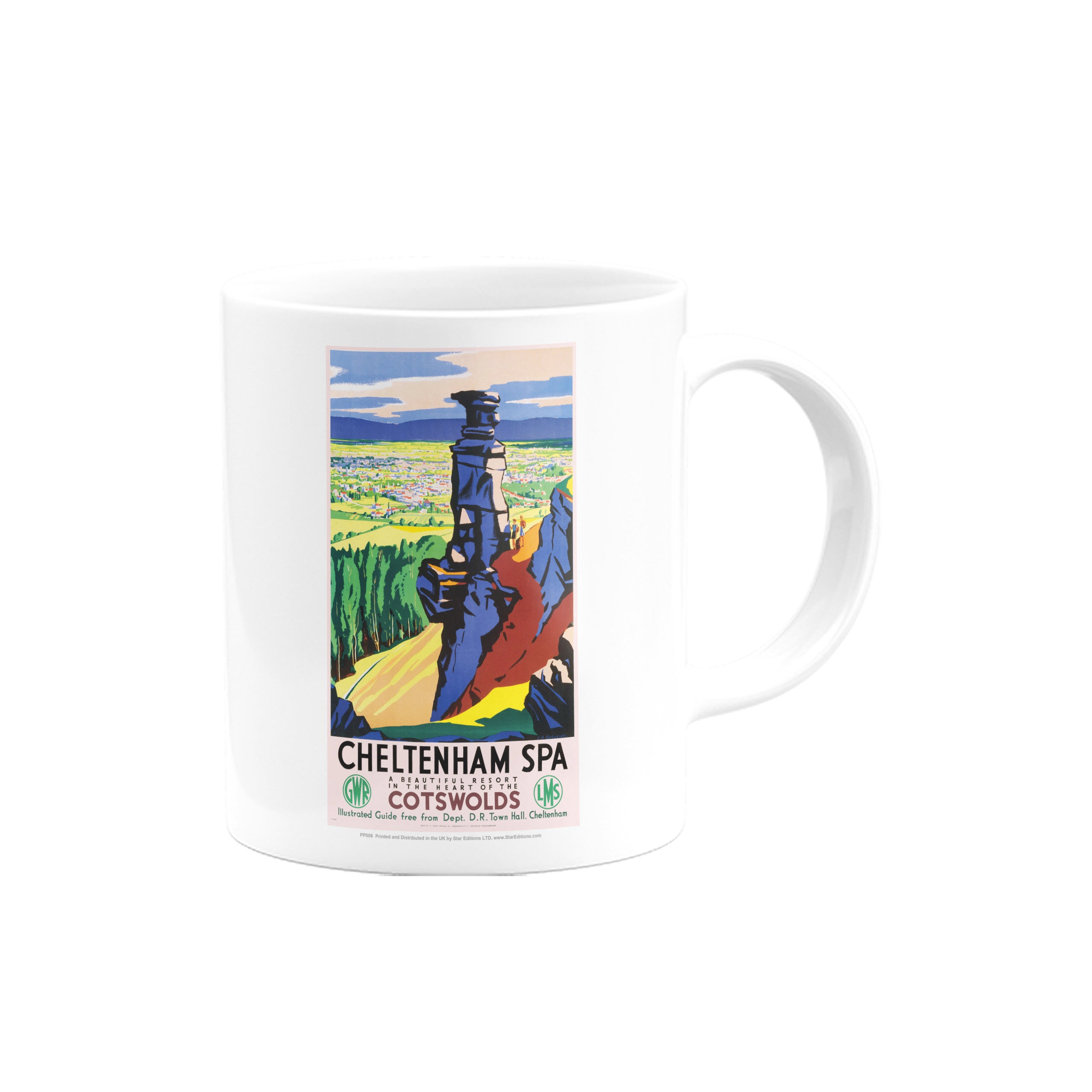 Cheltenham Spa, Cotswolds Mug – Railway Posters