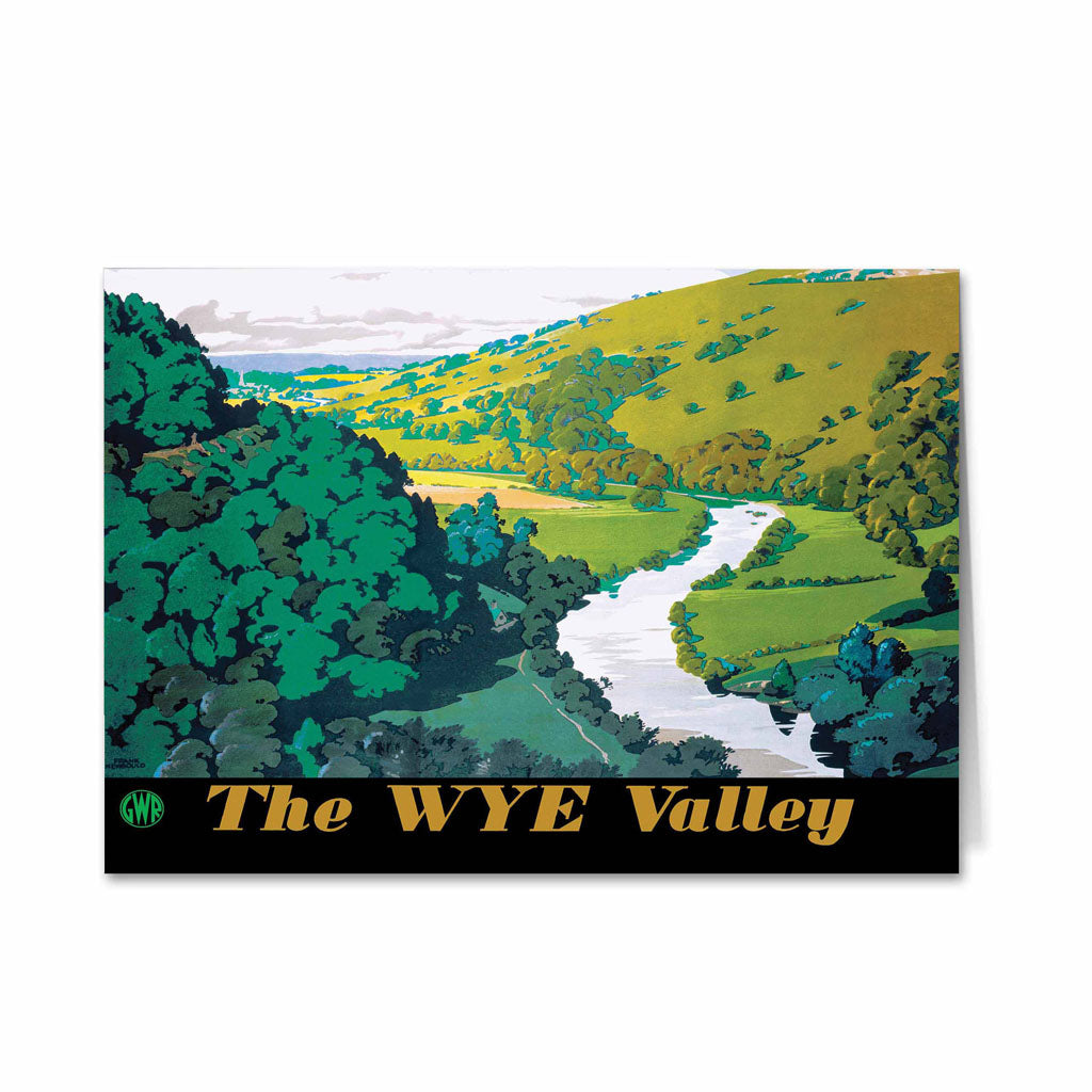 The Wye Valley Greeting Card – Railway Posters
