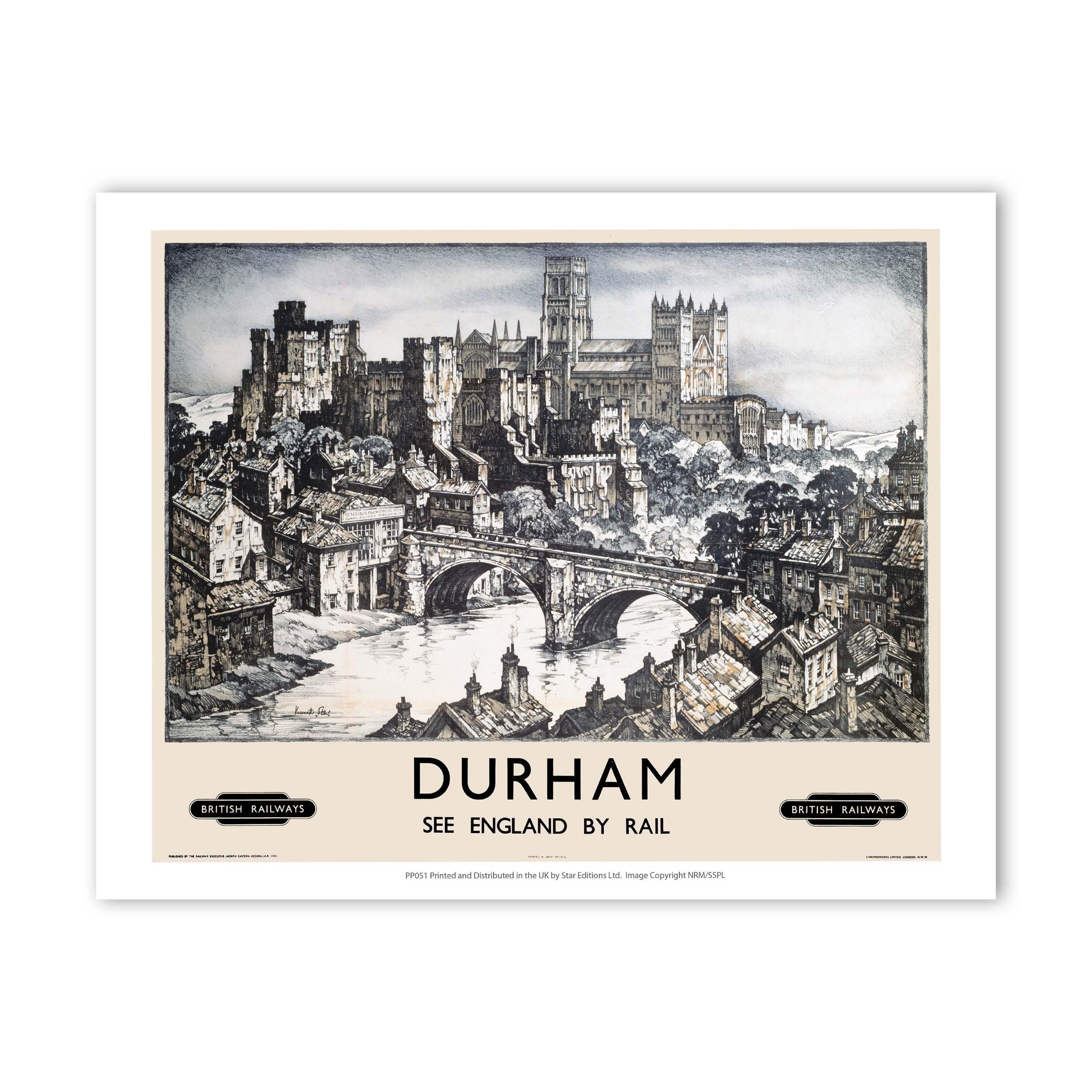 Durham Art Print – Railway Posters