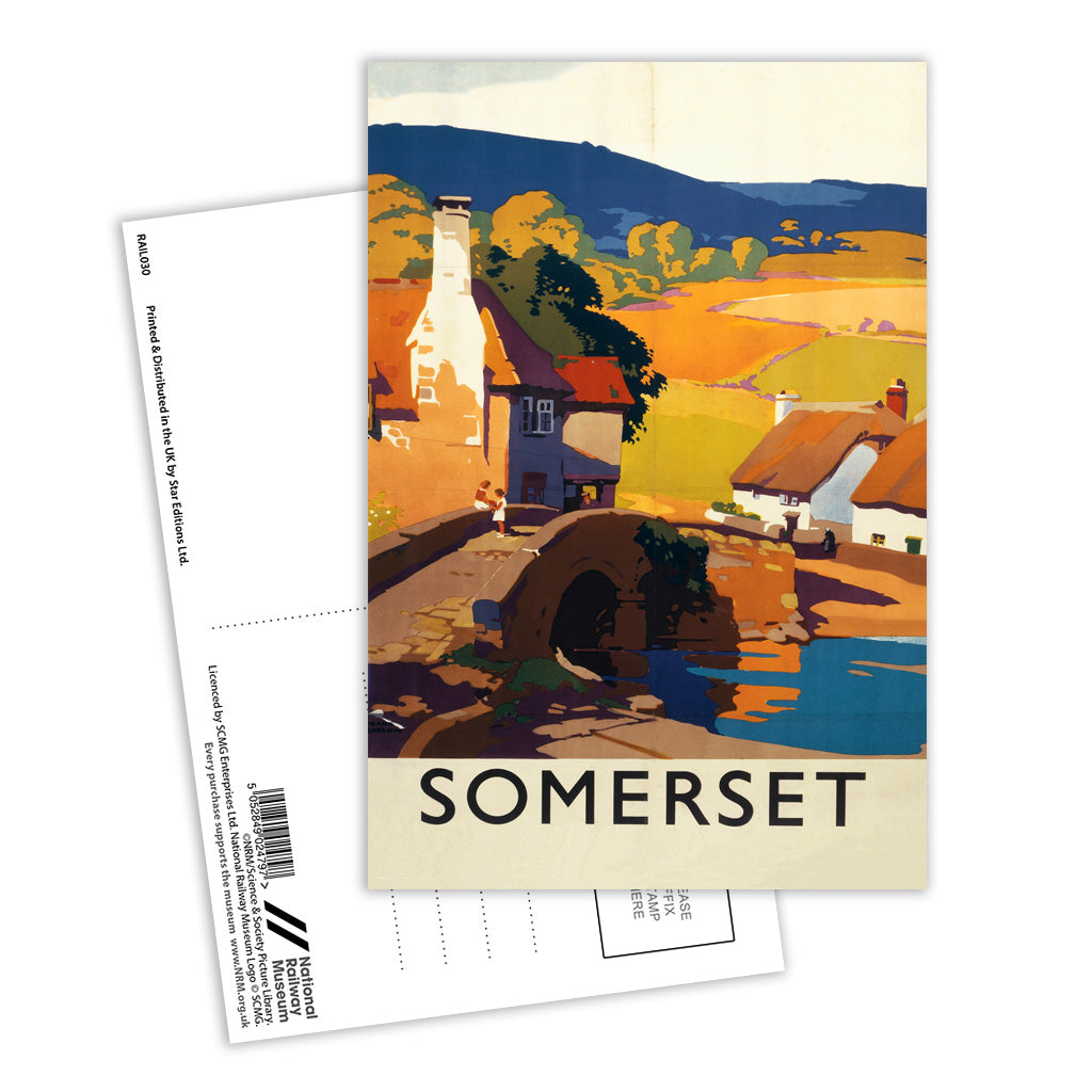 Somerset Postcard Pack of 8 – Railway Posters