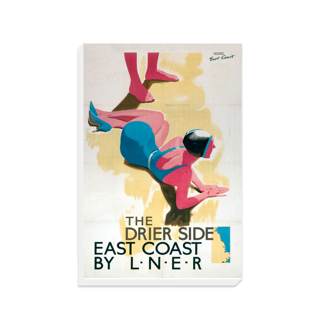 East Coast - The Drier Side - Canvas – Railway Posters