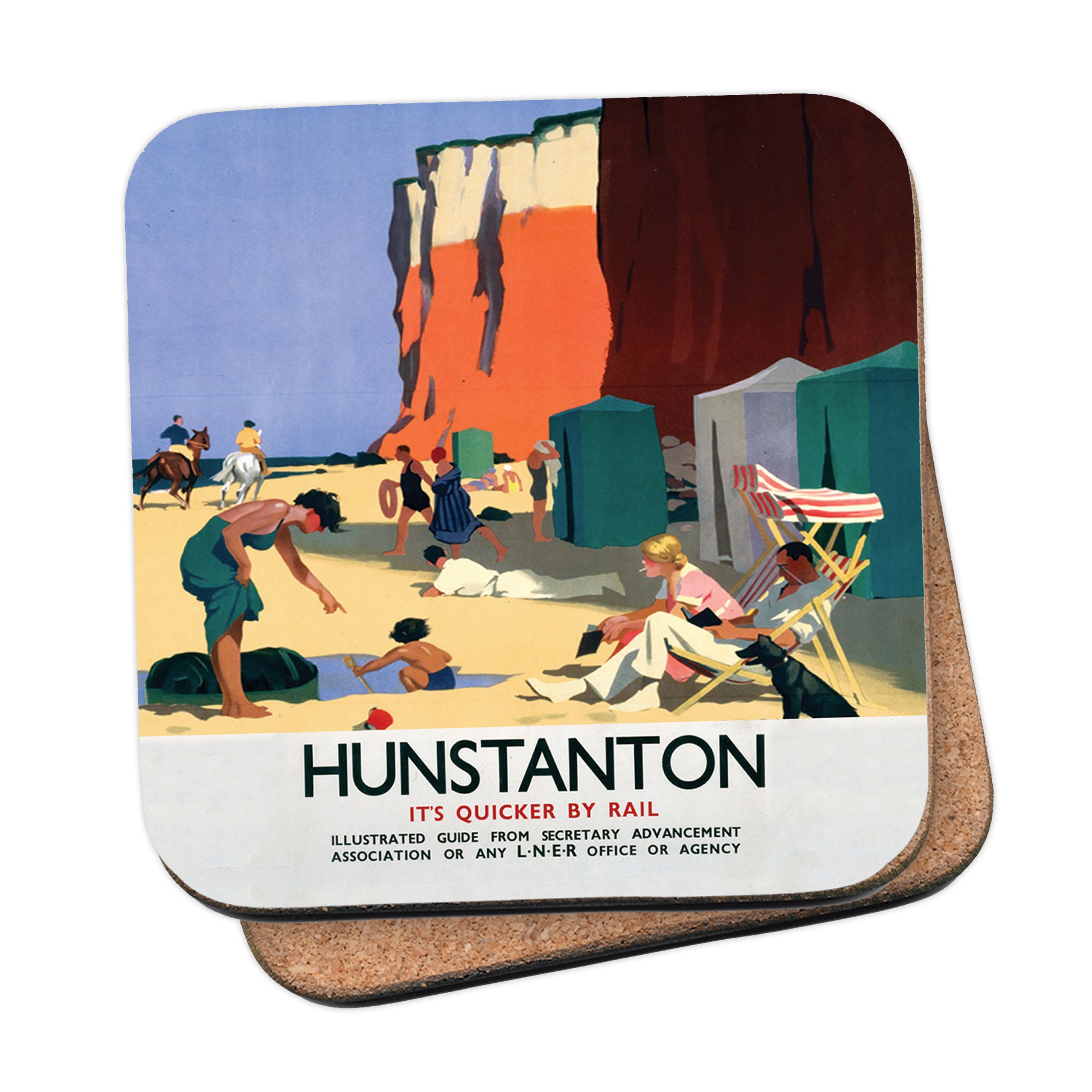 Hunstanton Beach Coaster – Railway Posters
