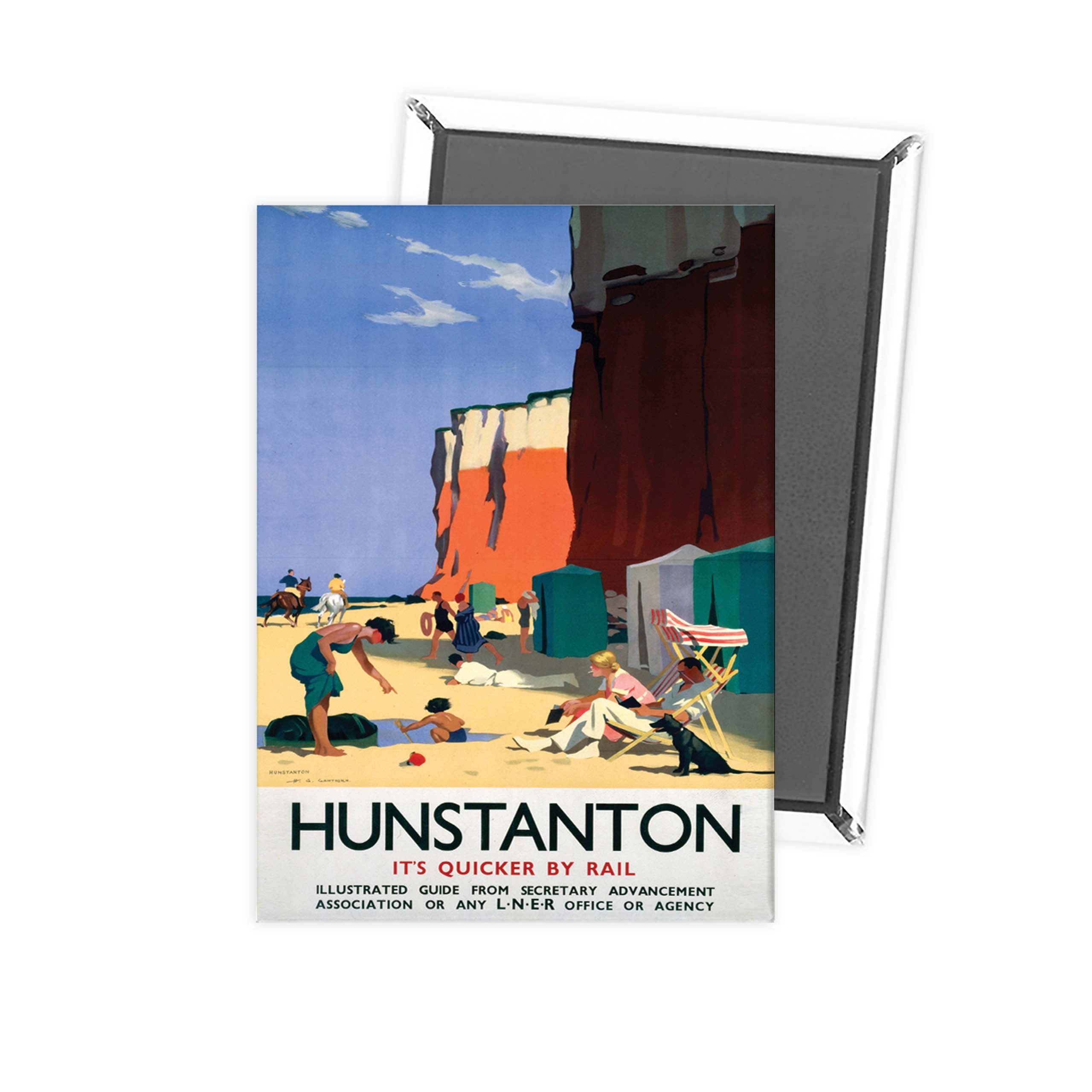 Hunstanton Beach Magnet – Railway Posters