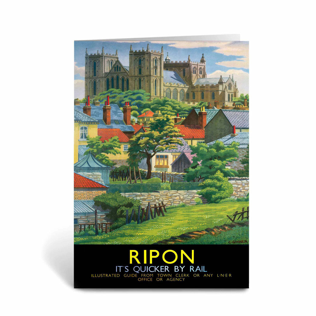 Ripon Greeting Card – Railway Posters