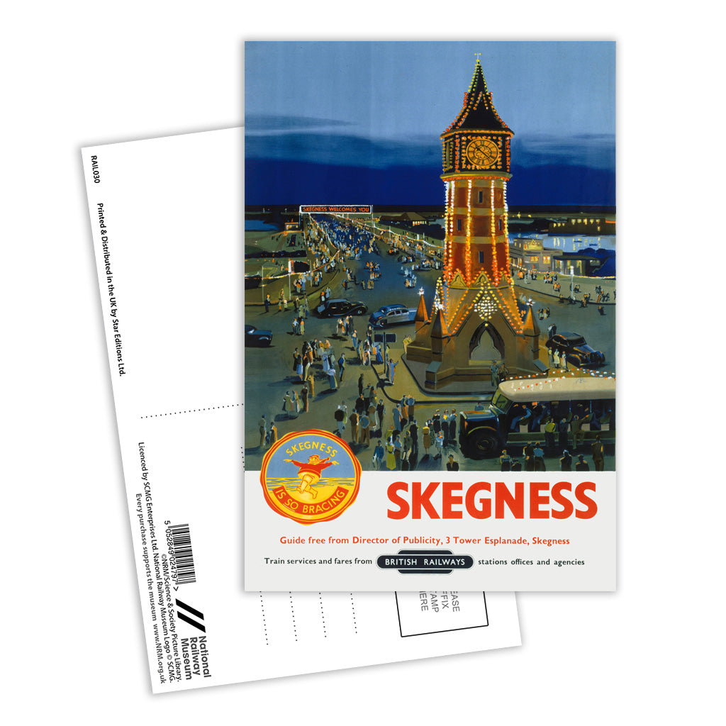 Skegness Postcard Pack of 8 – Railway Posters