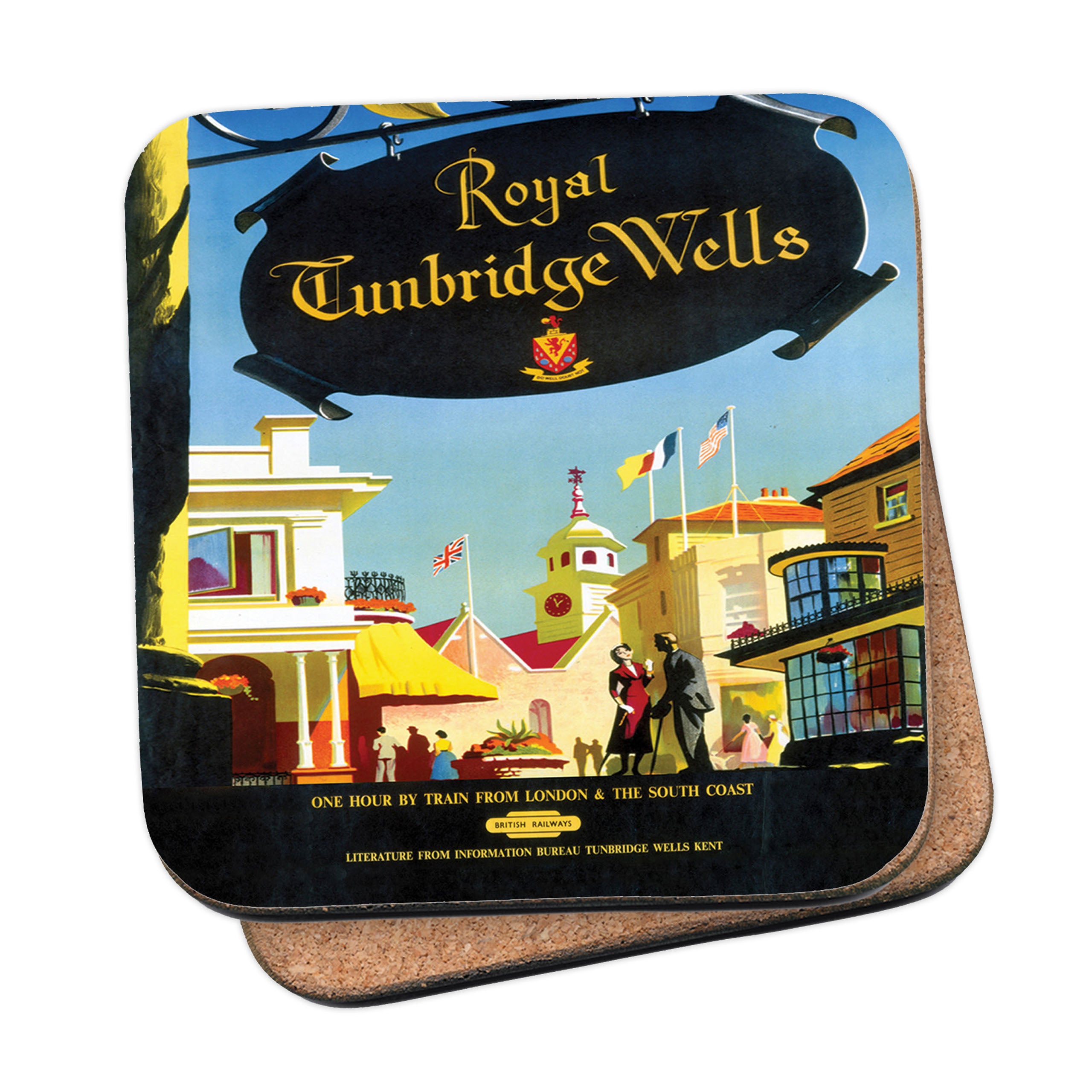 Royal Tunbridge Wells Sign Coaster – Railway Posters
