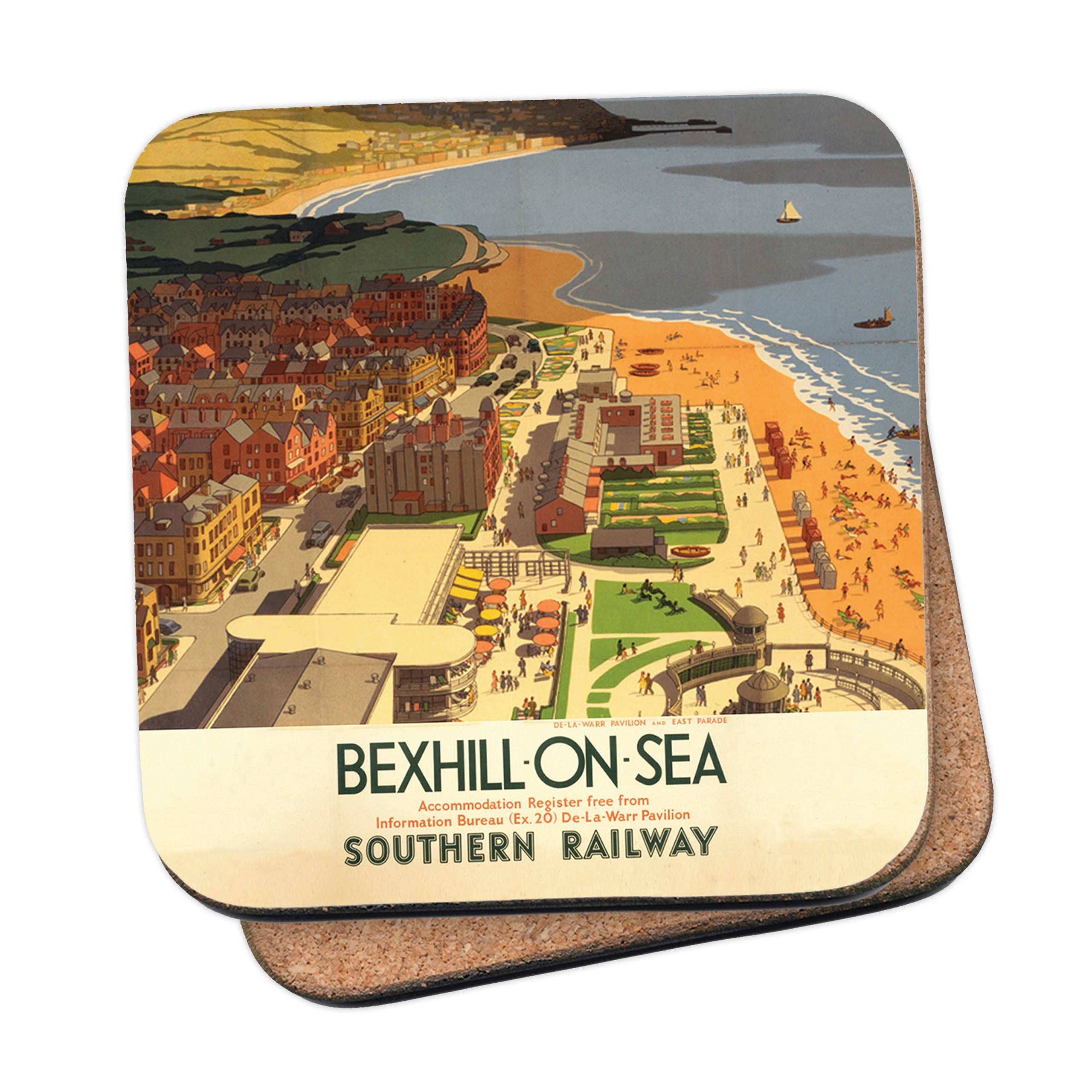 Bexhill-on-sea, De La Warr Pavilion Coaster – Railway Posters