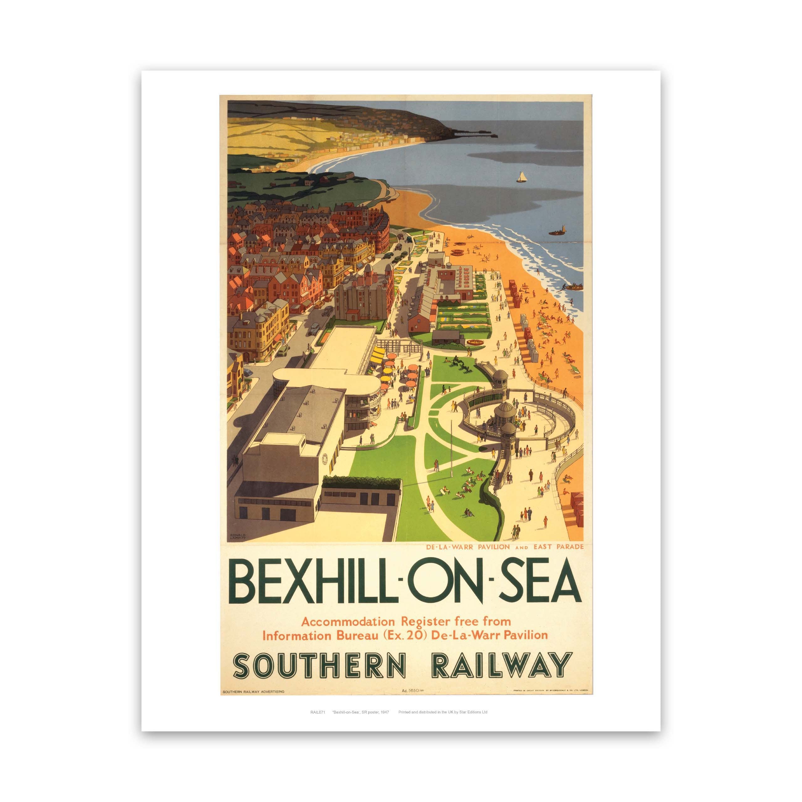 Bexhill-on-sea, De La Warr Pavilion Art Print – Railway Posters