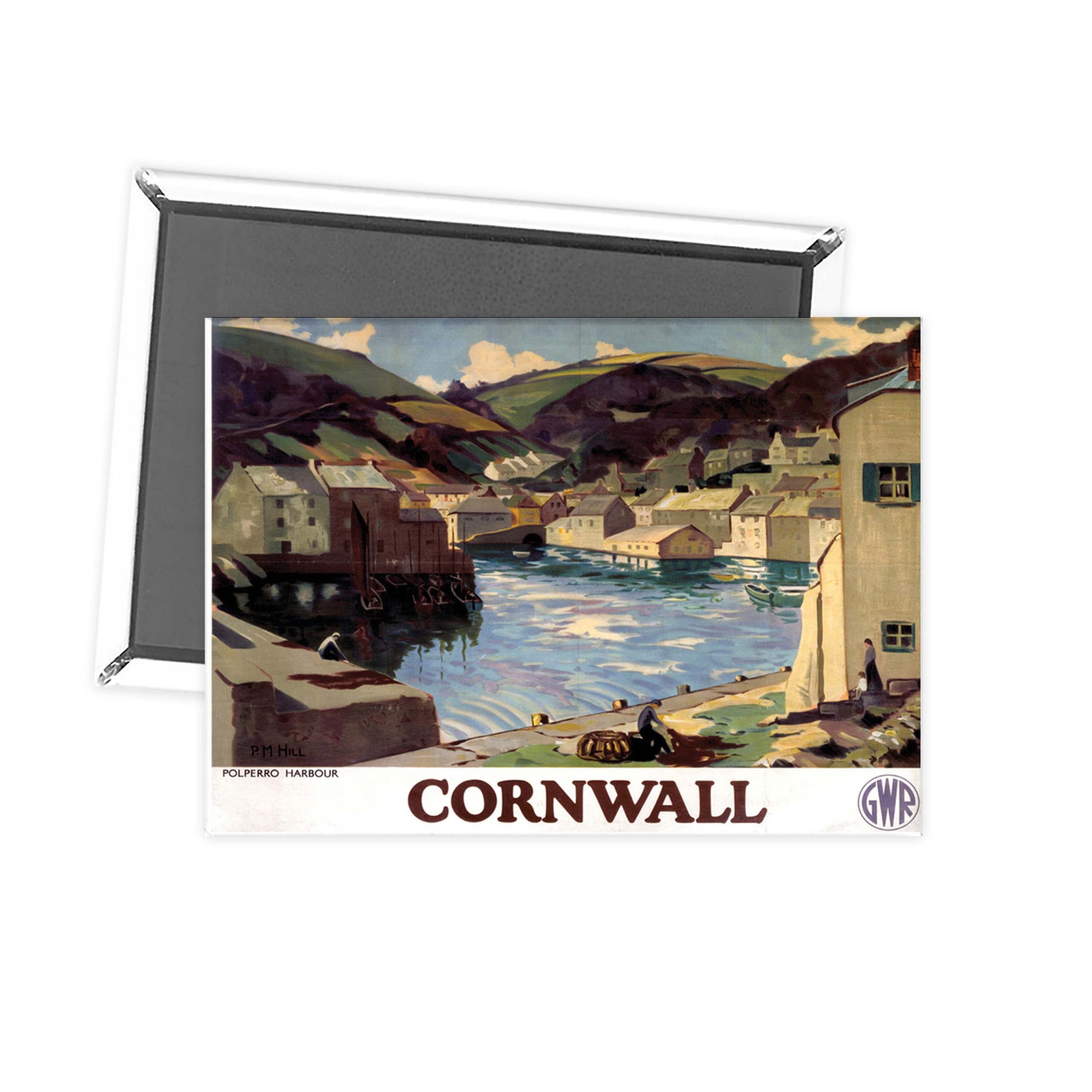 Cornwall Polperro Harbour Magnet – Railway Posters