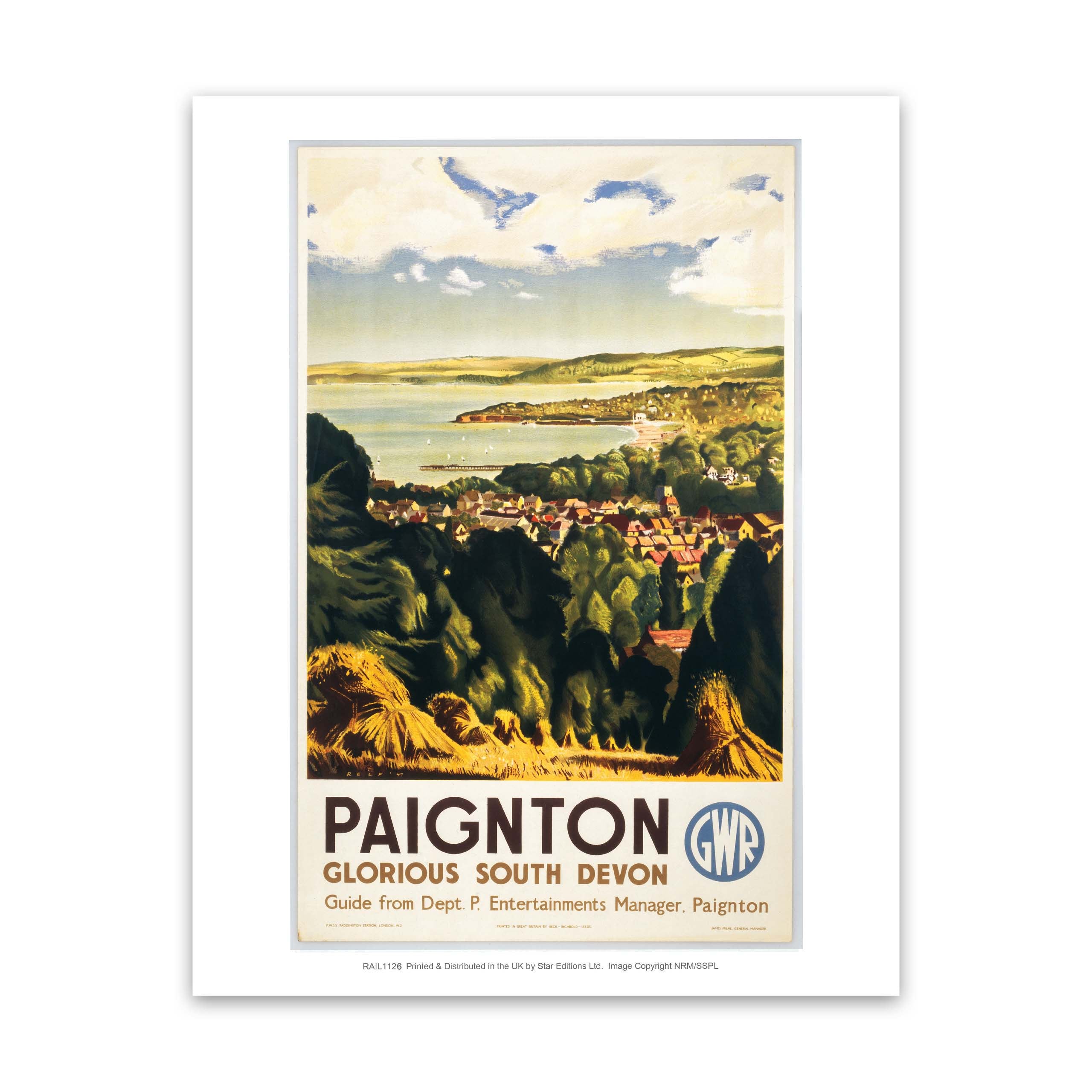 Paignton - Glorious South Devon Art Print – Railway Posters