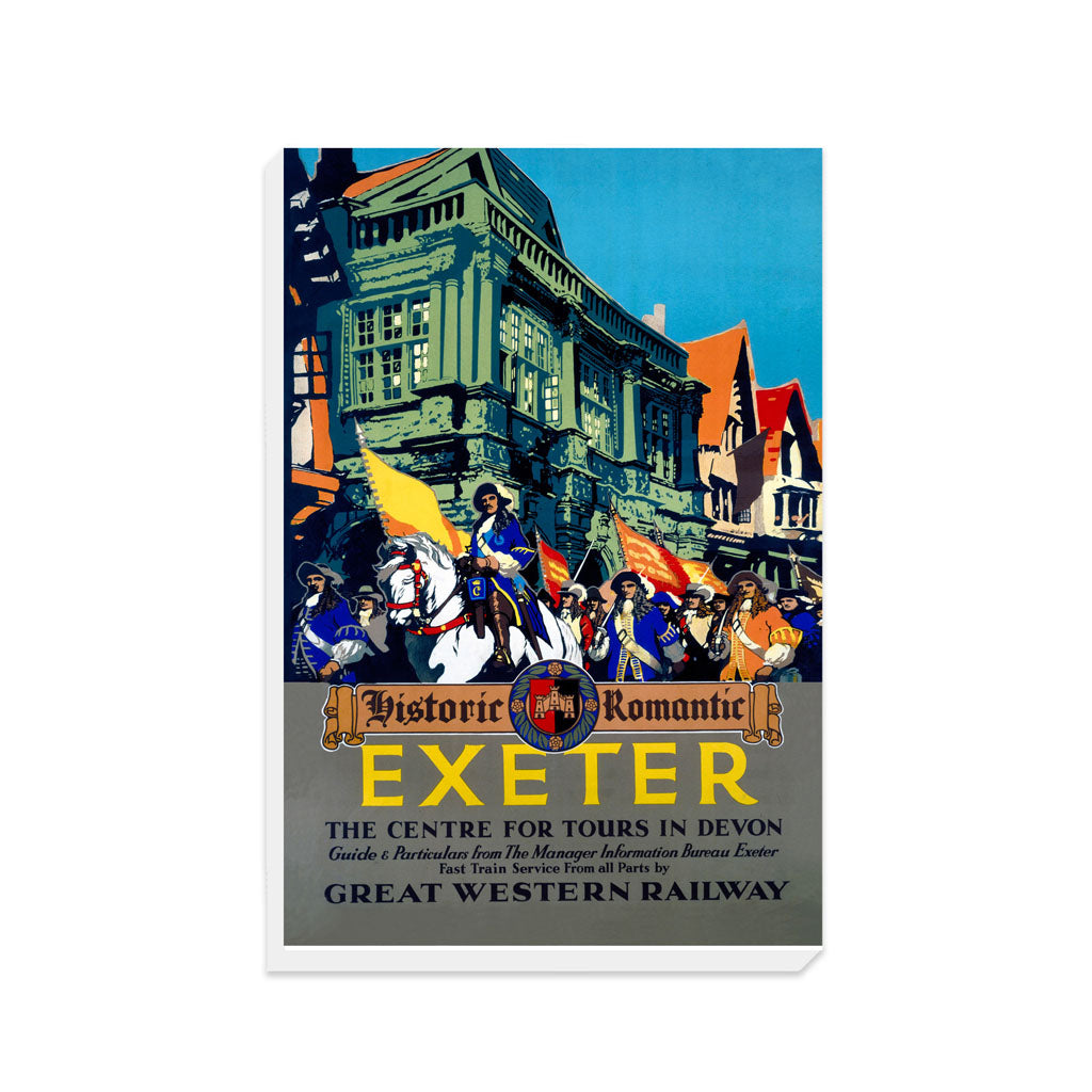 Exeter - Historic, Romantic - Canvas – Railway Posters
