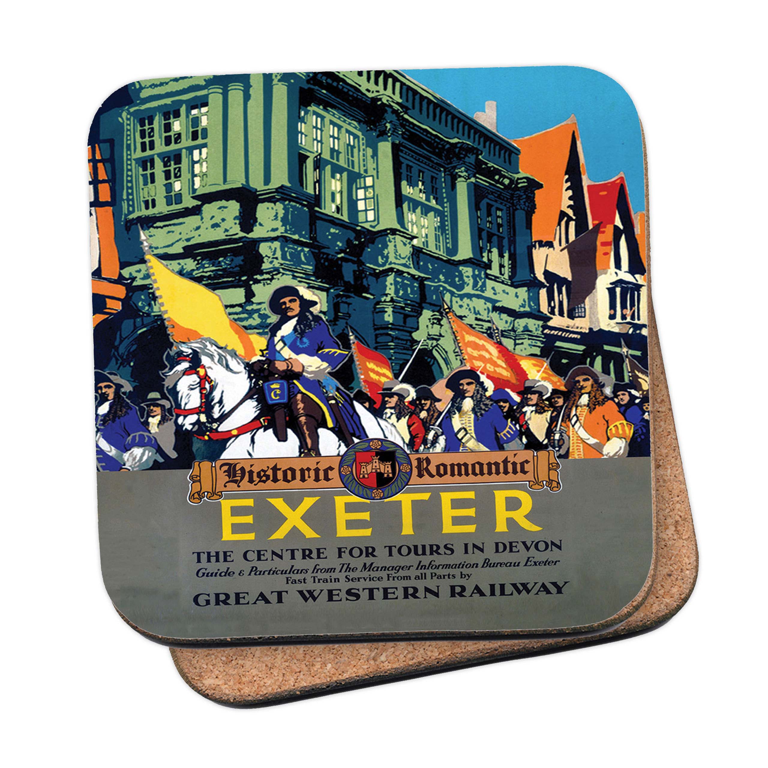 Exeter - Historic, Romantic Coaster – Railway Posters