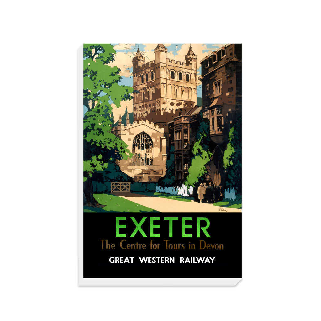 Exeter, the centre of tours in Devon - Canvas – Railway Posters