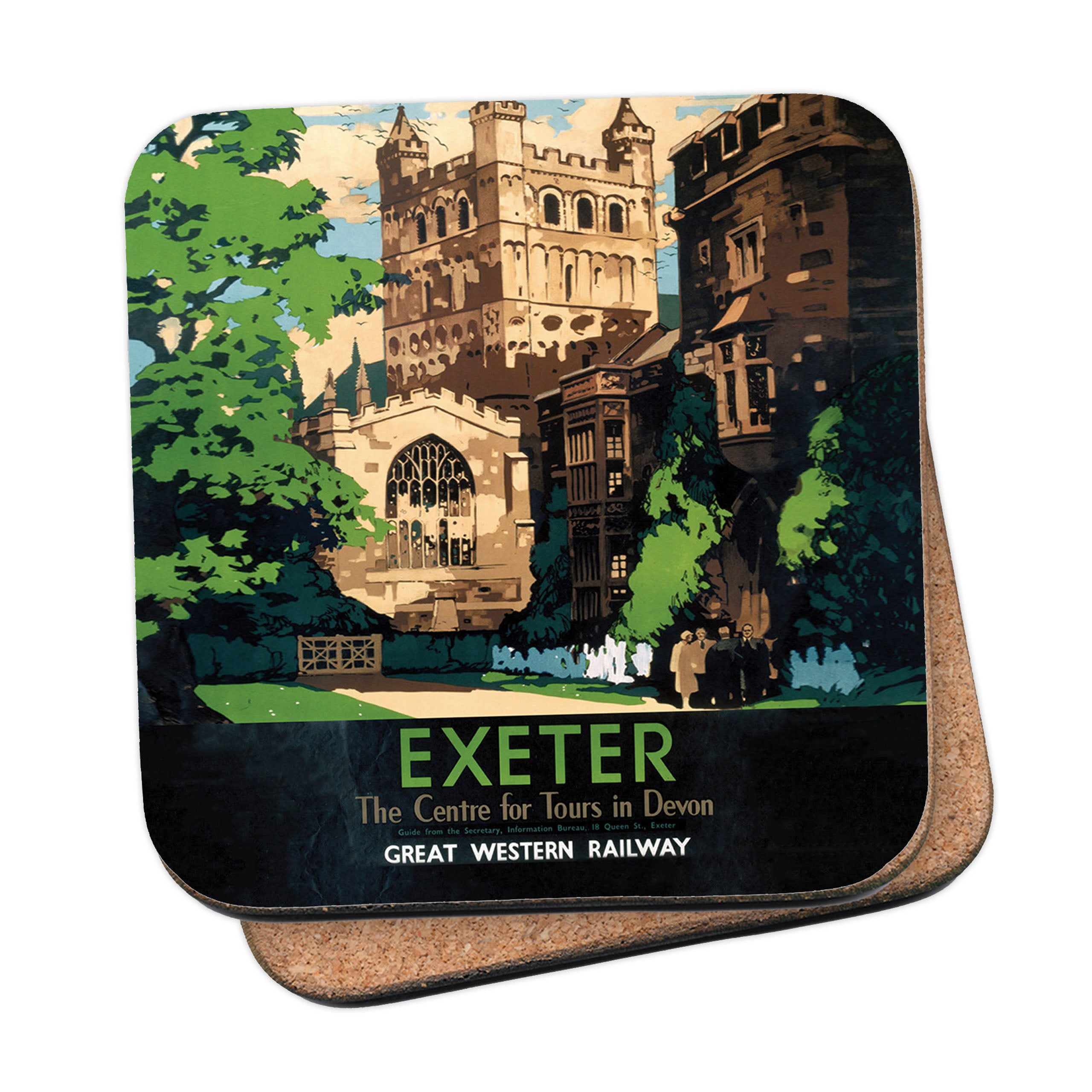 Exeter, the centre of tours in Devon Coaster – Railway Posters