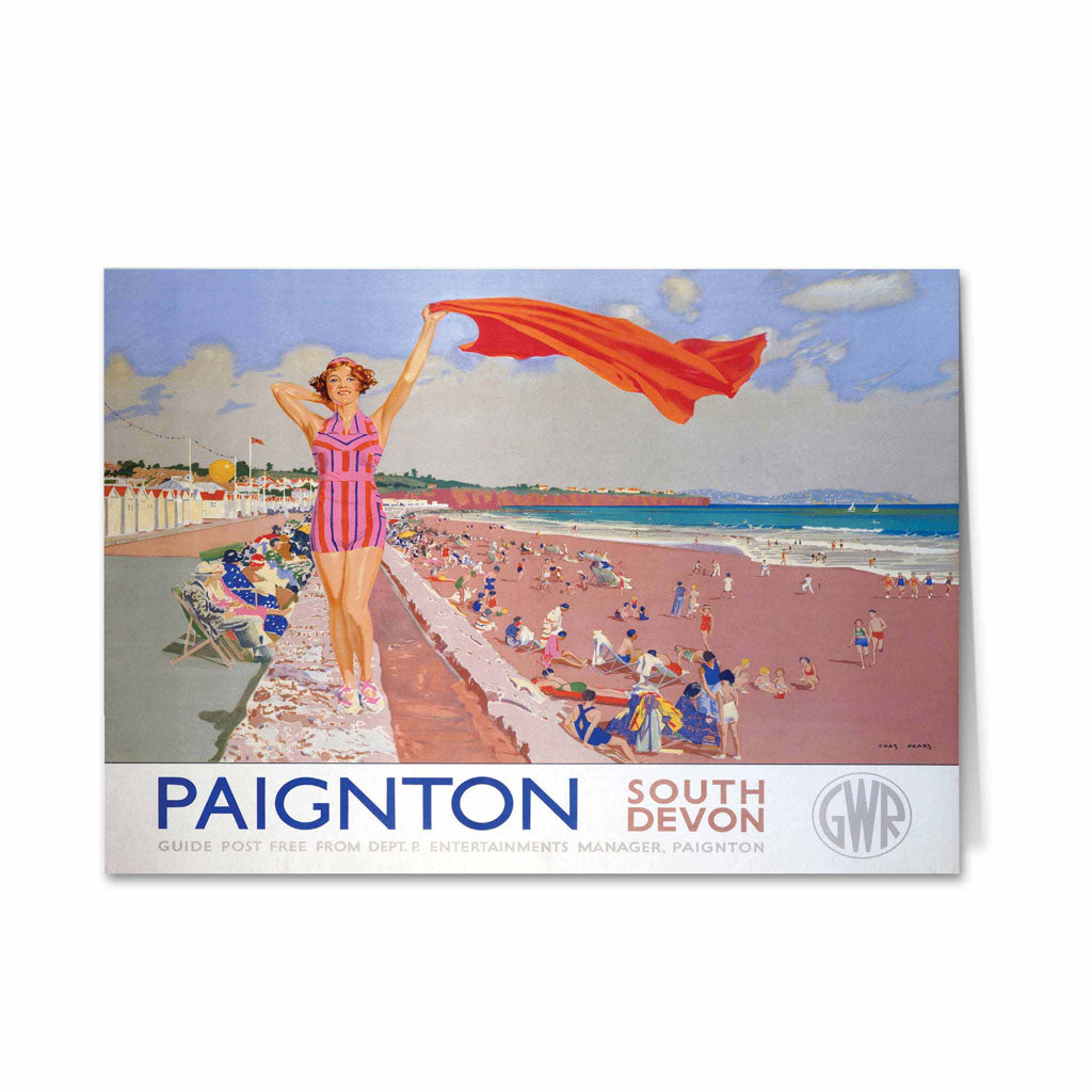 Paignton, South Devon Greeting Card – Railway Posters