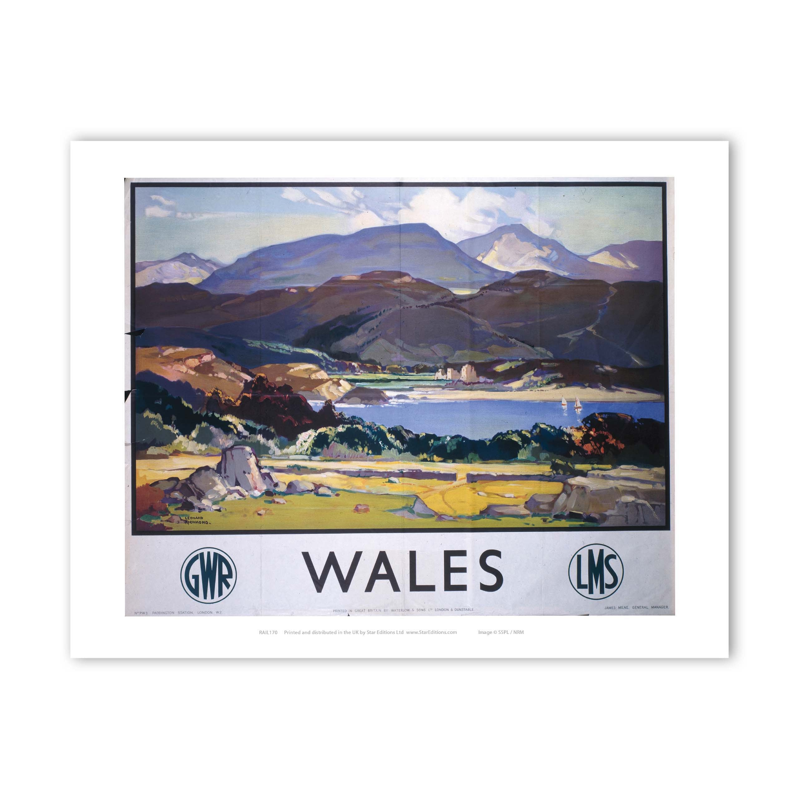 Wales Art Print – Railway Posters