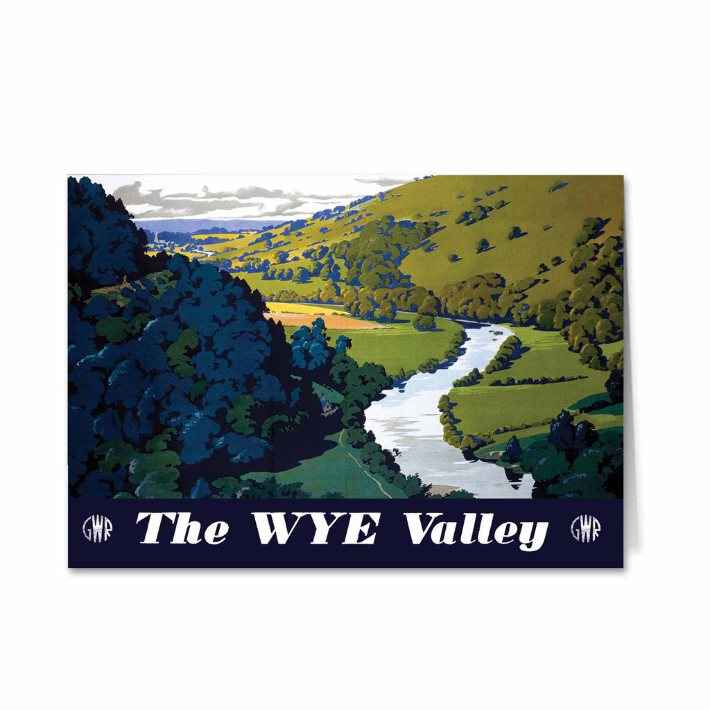 The Wye Valley Greeting Card – Railway Posters