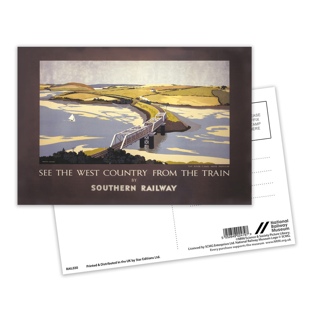 The West Country from the Train Postcard Pack of 8 – Railway Posters
