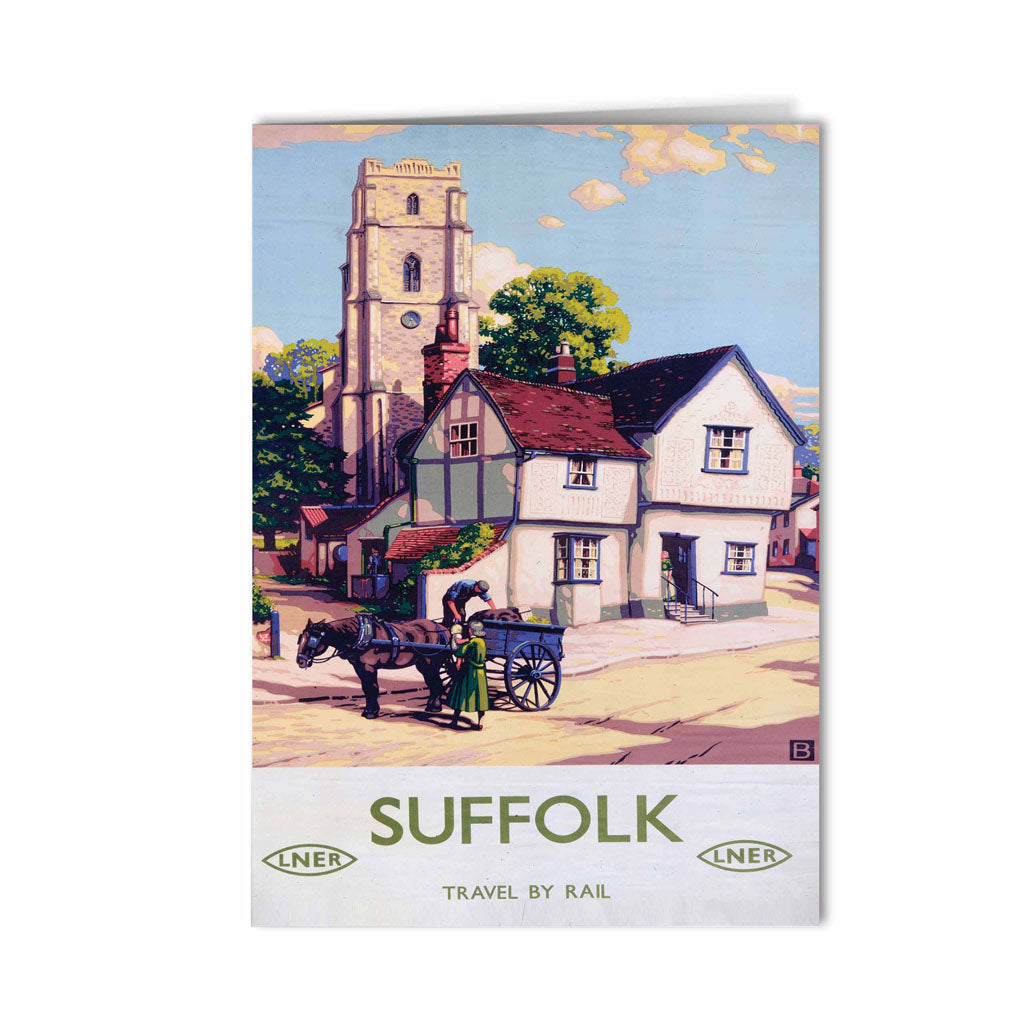 Suffolk Greeting Card – Railway Posters
