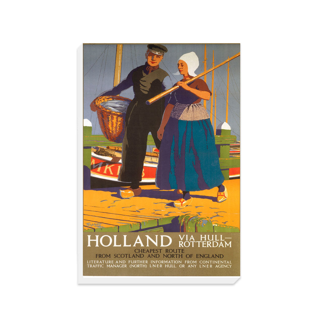 Holland via Hull - Rotterdam - Canvas – Railway Posters
