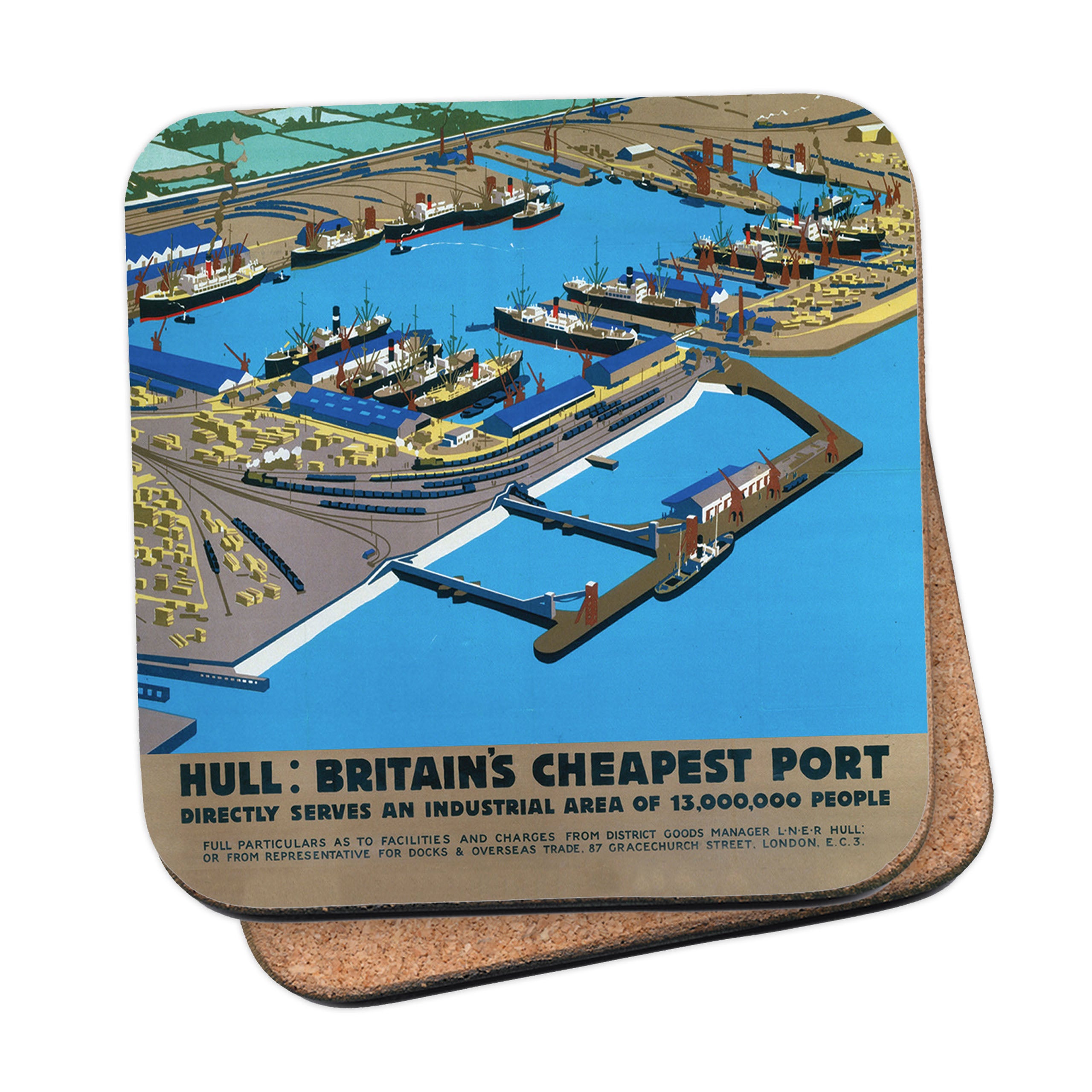 Hull Britain's Cheapest port Coaster – Railway Posters