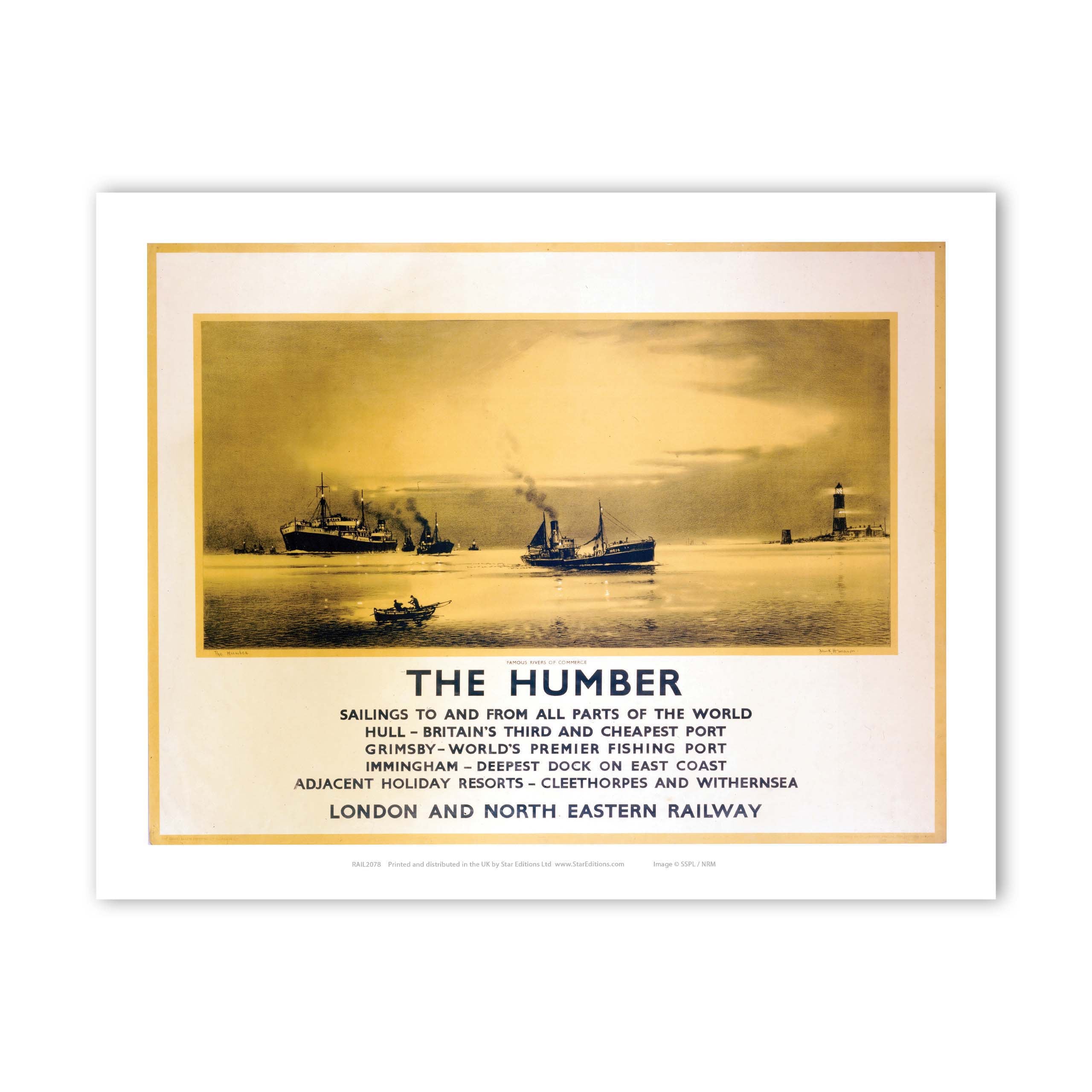 The Humber - Hull Art Print – Railway Posters