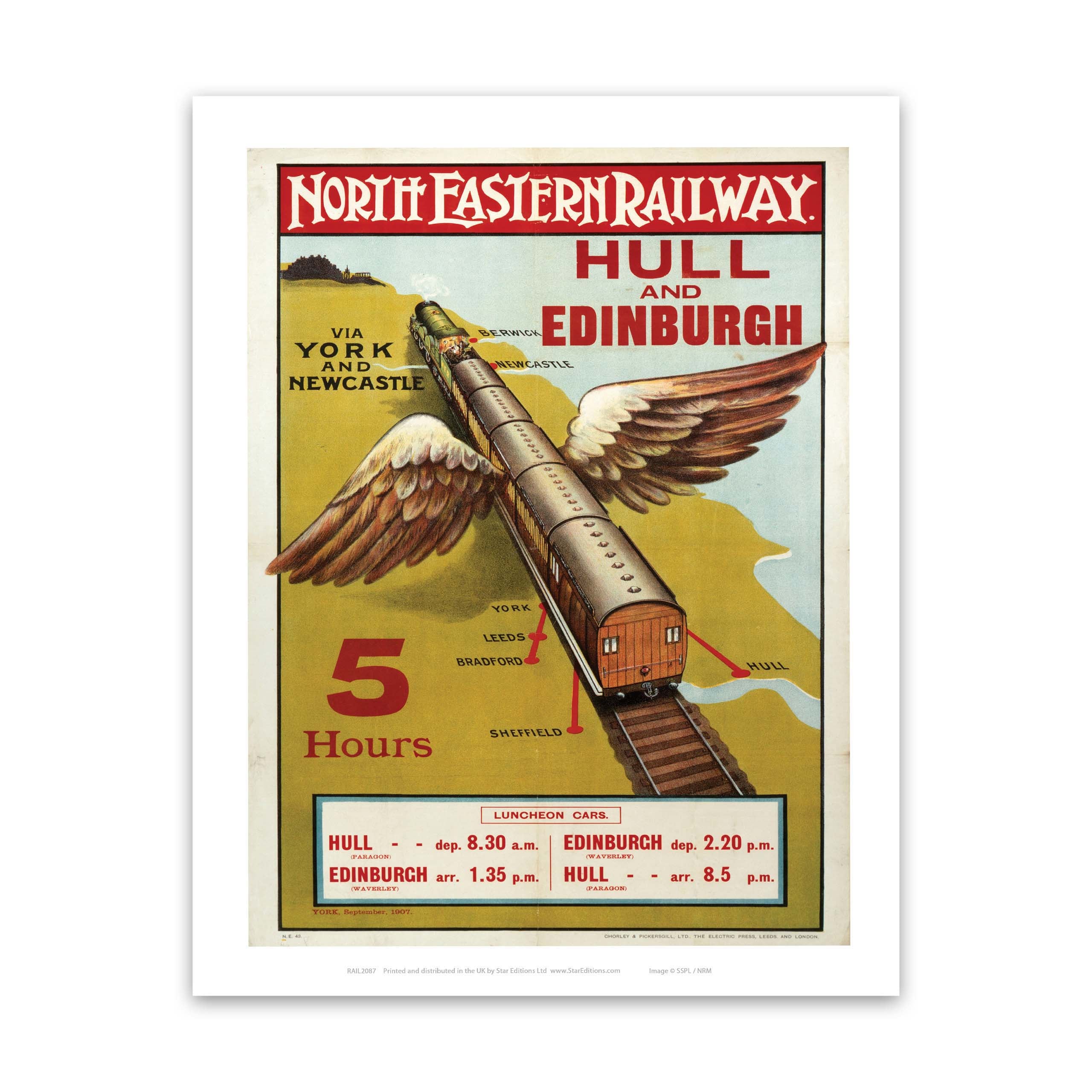 Hull and Edinburgh North Eastern Railway Art Print – Railway Posters