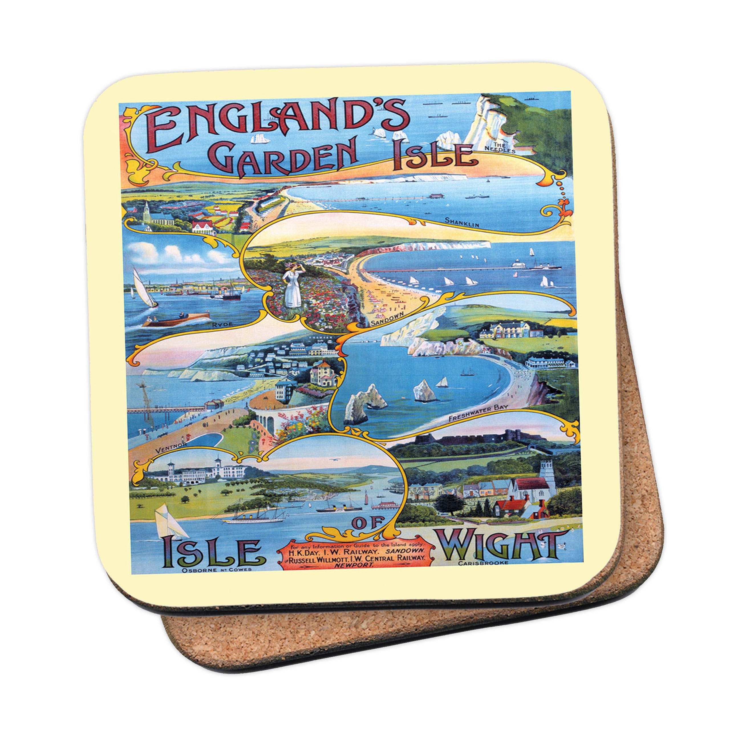 Isle of Wight - England's Garden Isle Coaster – Railway Posters