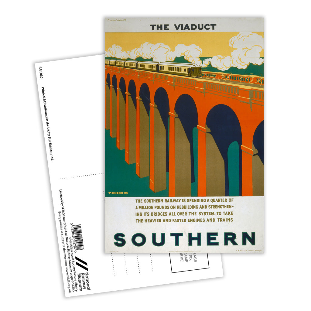 The Viaduct - Southern Railway Postcard Pack of 8 – Railway Posters