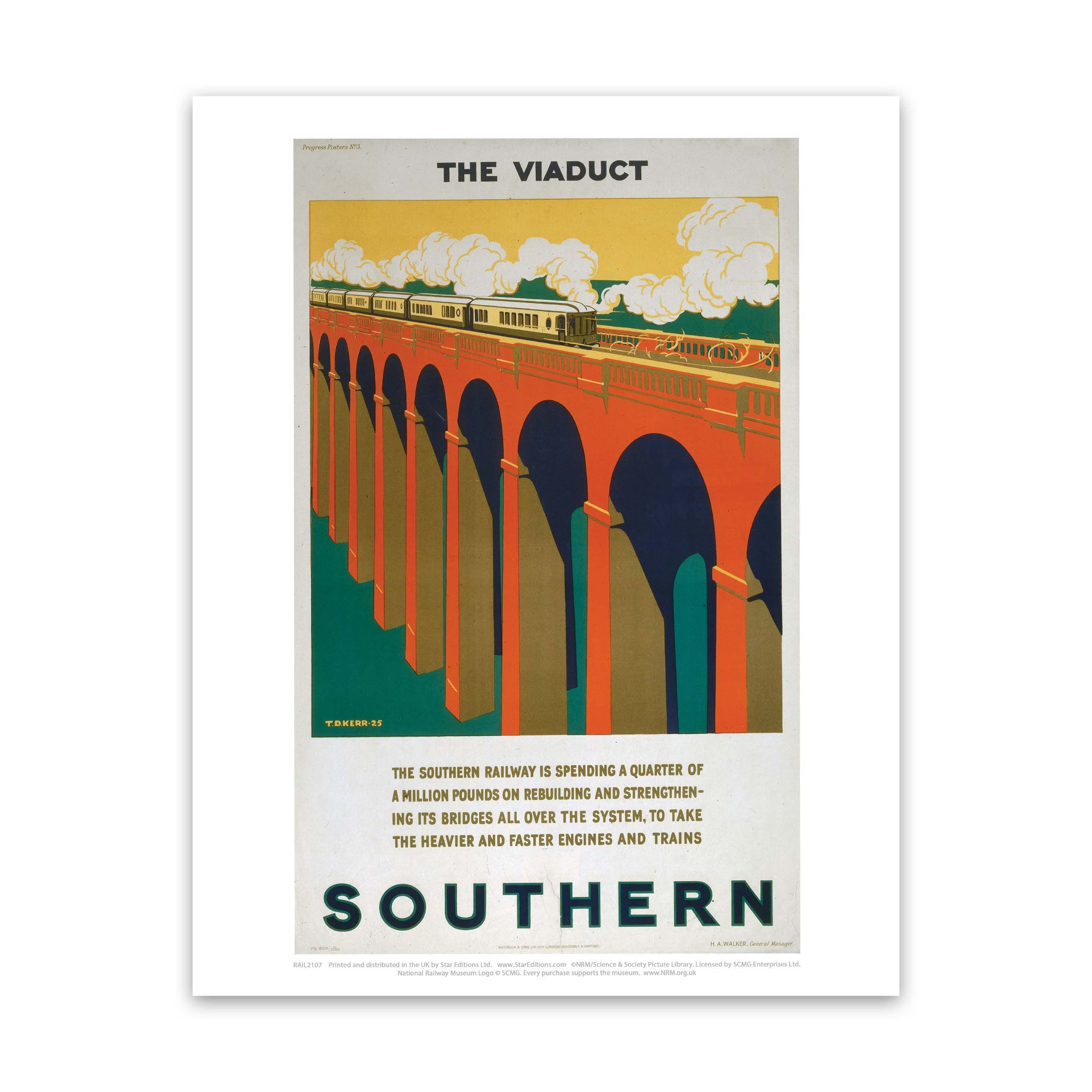The Viaduct - Southern Railway Art Print – Railway Posters