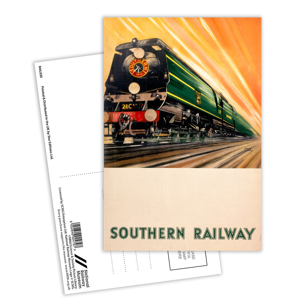 Southern Railway - Locomotive Postcard Pack of 8 – Railway Posters