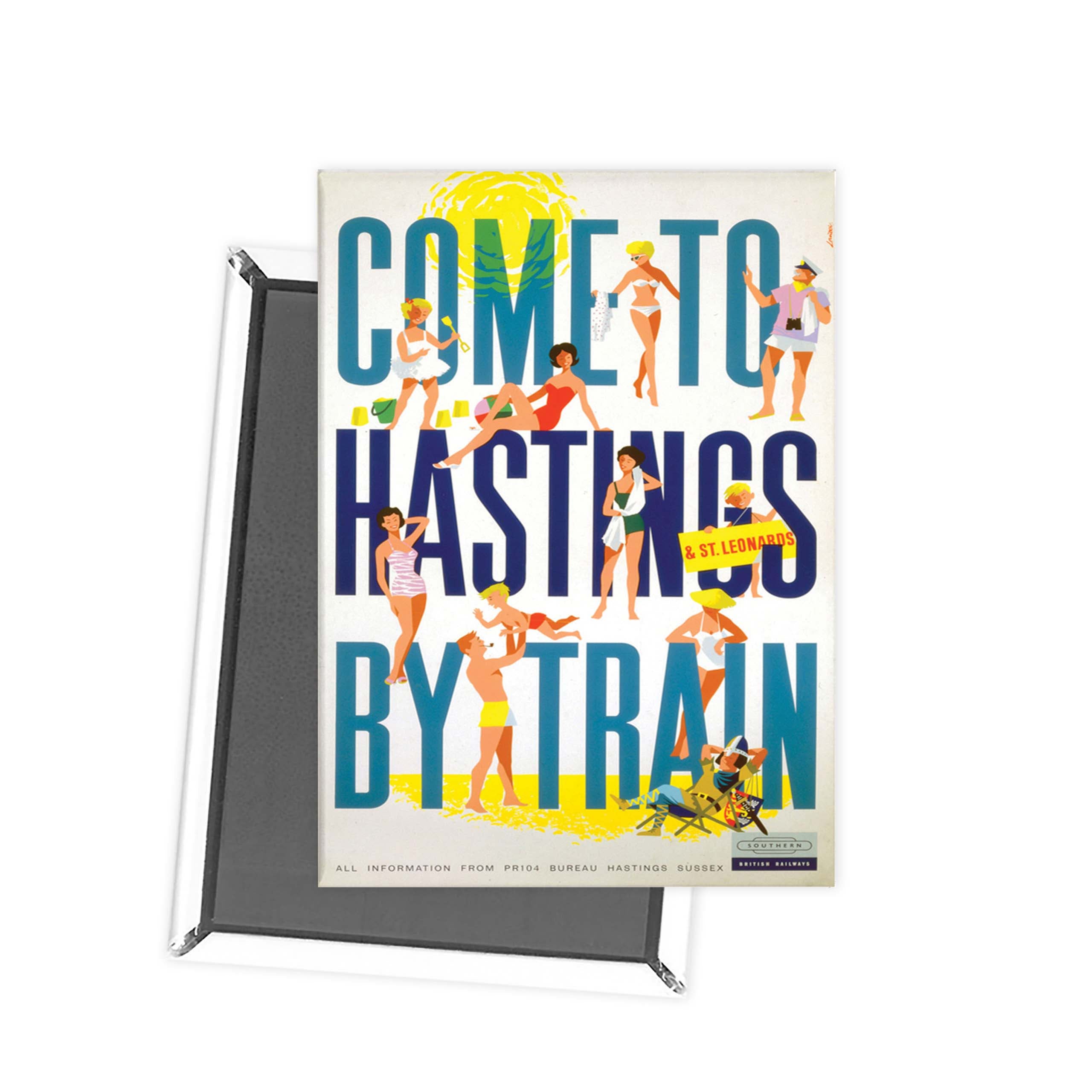 Come to Hastings by Train - Southern Railway Magnet – Railway Posters