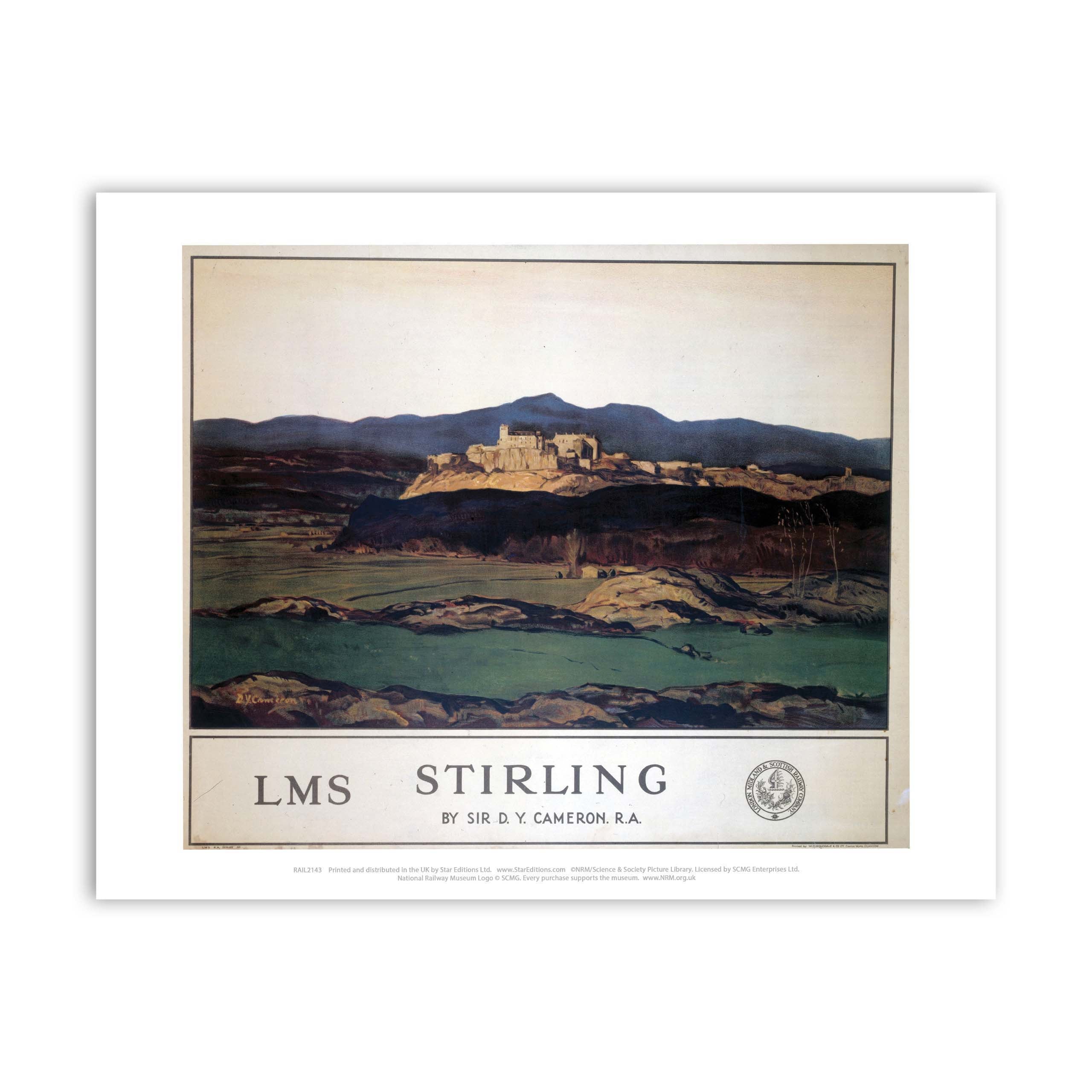 Stirling LMS Art Print – Railway Posters